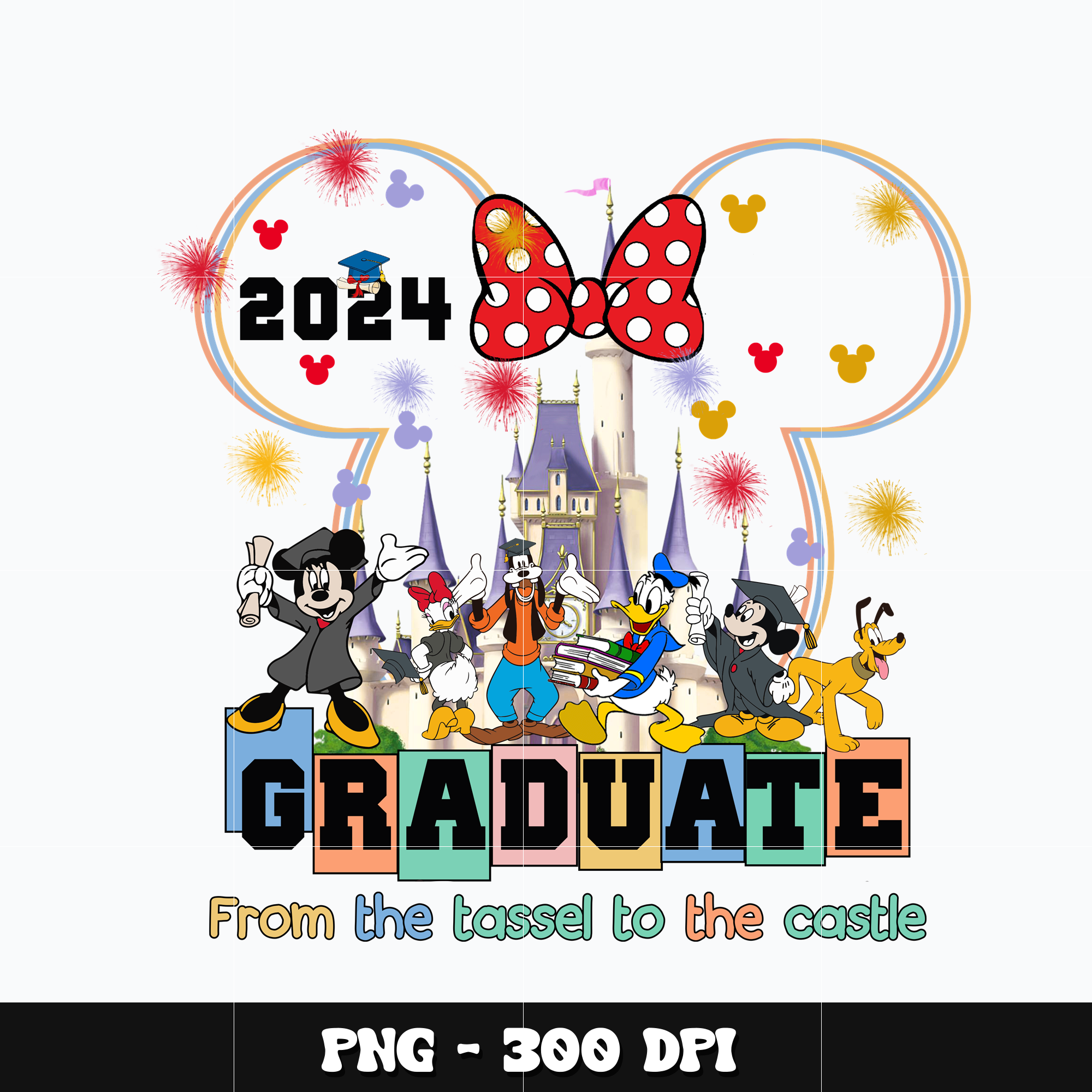 Minnie mouse graduate 2024 Png, Mickey Png, Digital file png | Inspire ...