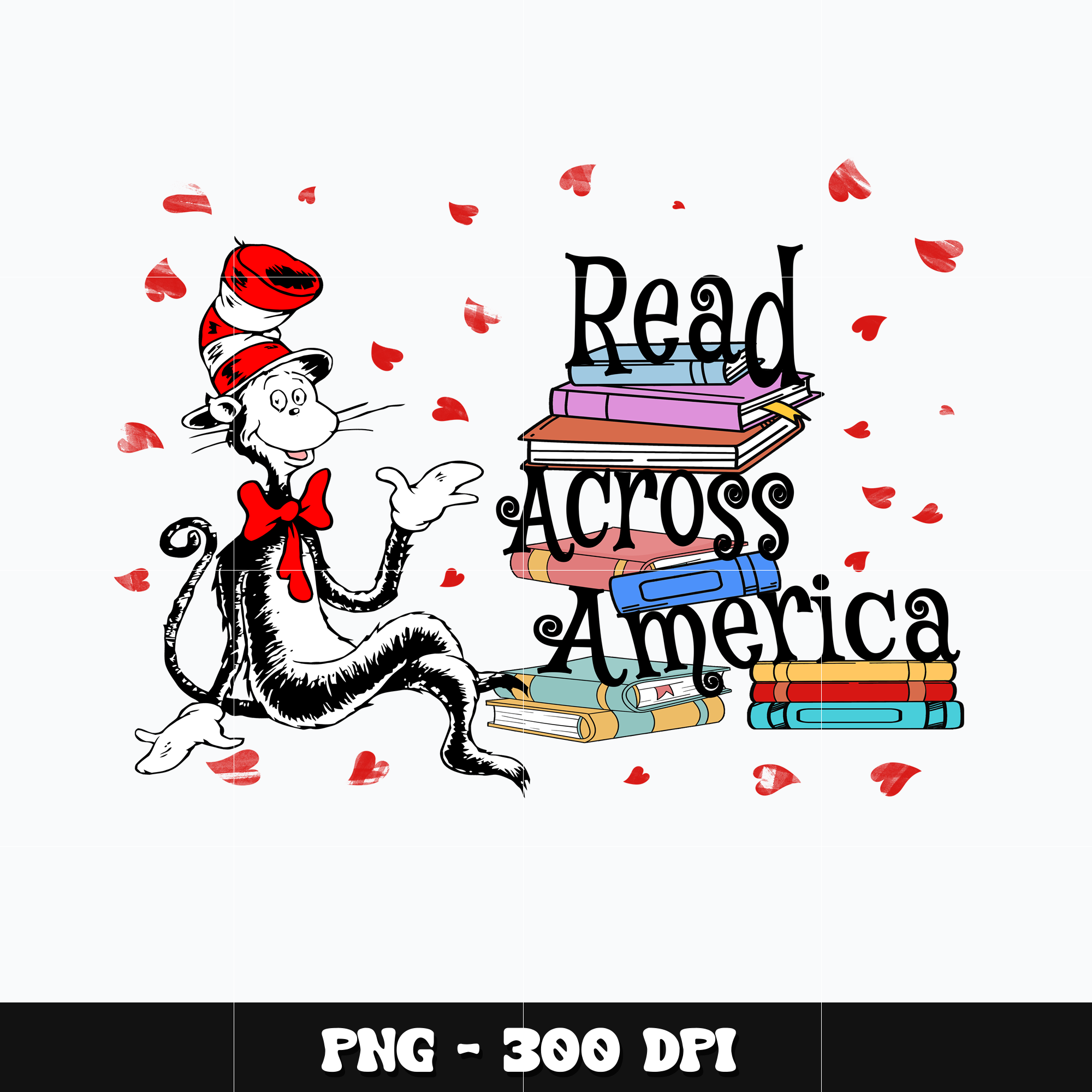 Dr seuss read across Png, Dr seuss Png, Digital file png, ca - Inspire ...