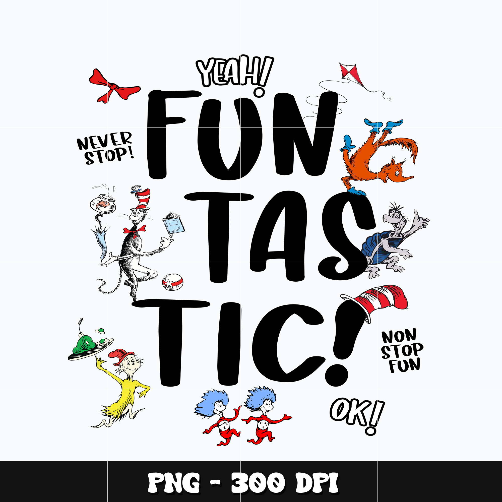 Dr seuss fun tas tic Png, Dr seuss Png, Dr seuss cartoon Png - Inspire ...