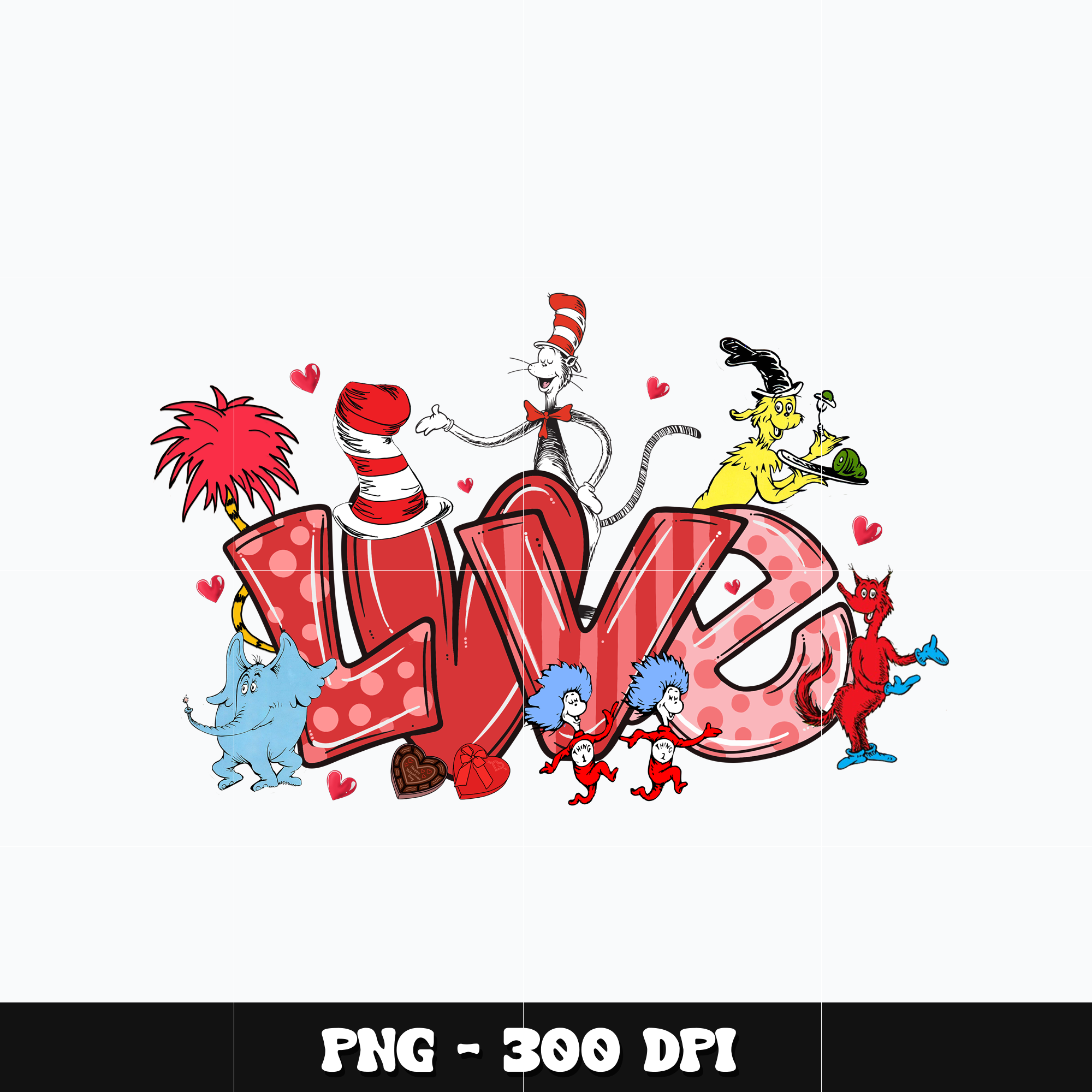 Dr seuss friends love Png, Dr seuss Png, Digital file png, D | Inspire ...