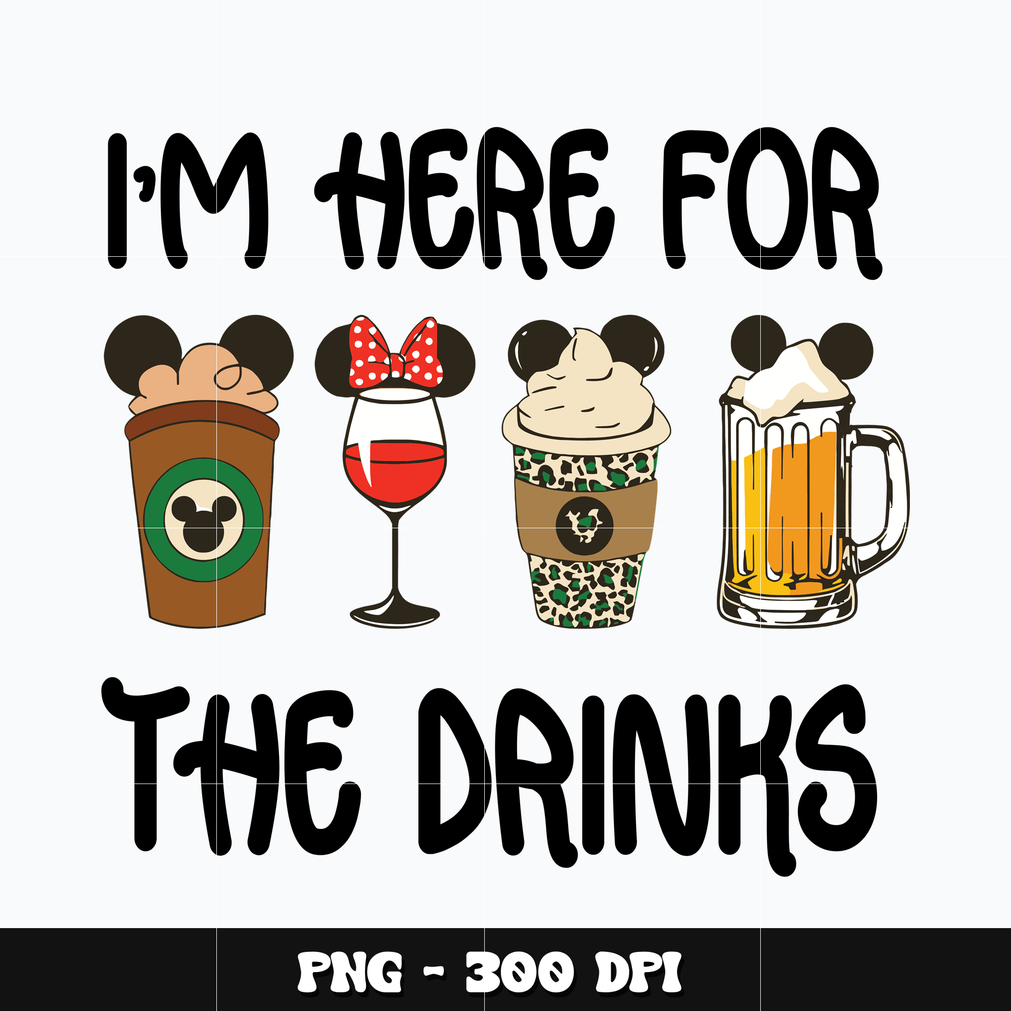 Mickey mouse the drinks Png, Mickey Png, Digital file png, D - Inspire ...