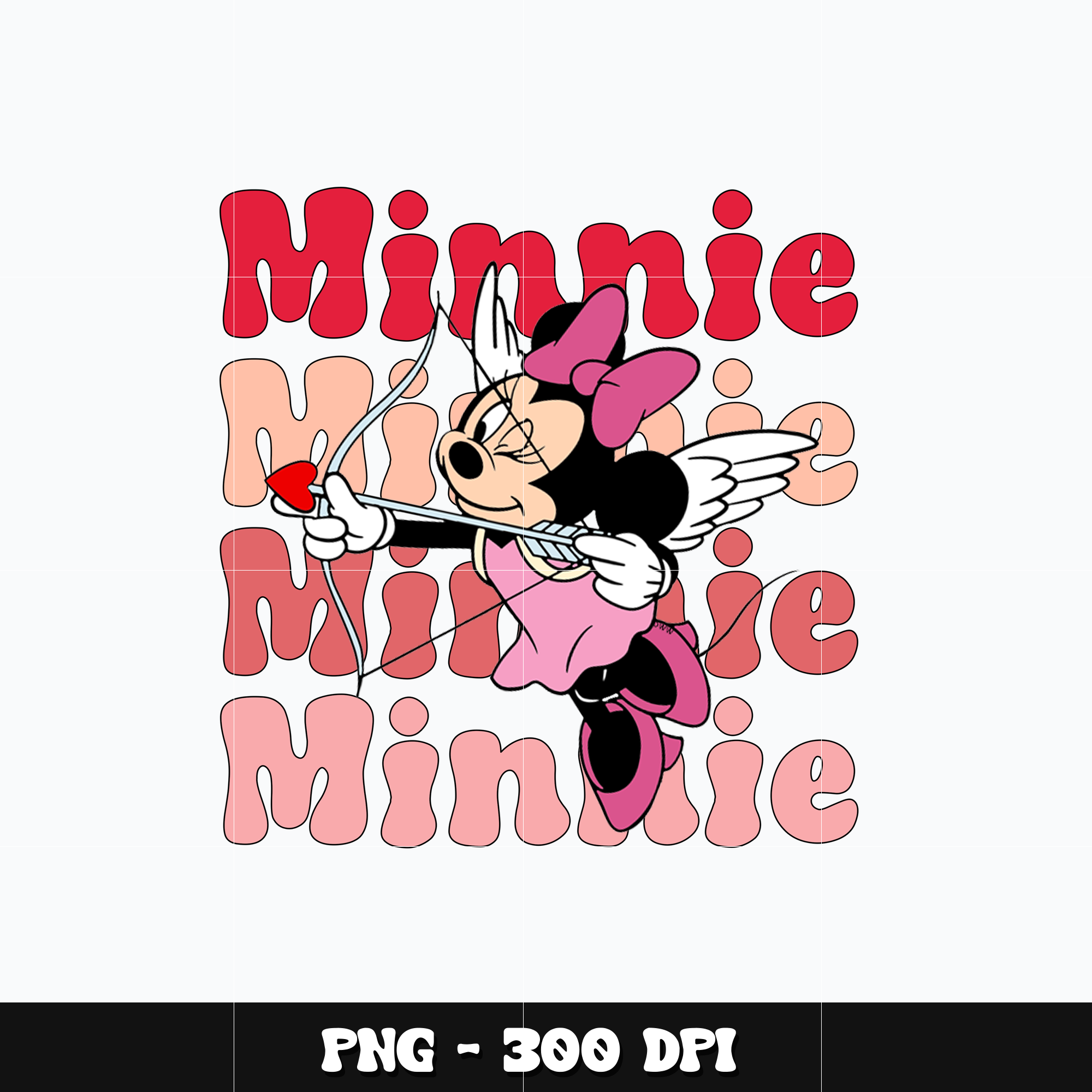 Minnie mouse angel valentine Png, Mickey Png, Digital file p | Inspire ...