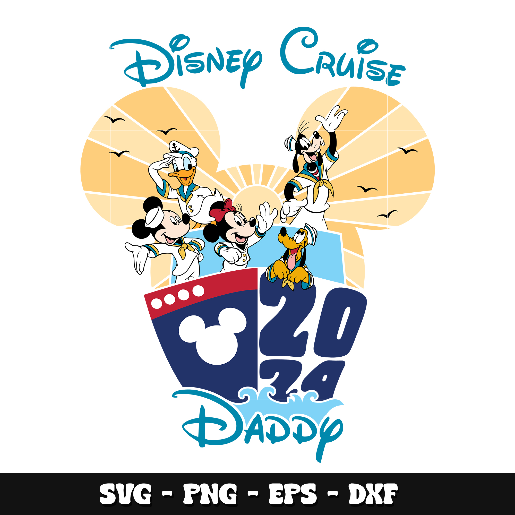 Mickey disney cruise daddy svg | Inspire Uplift