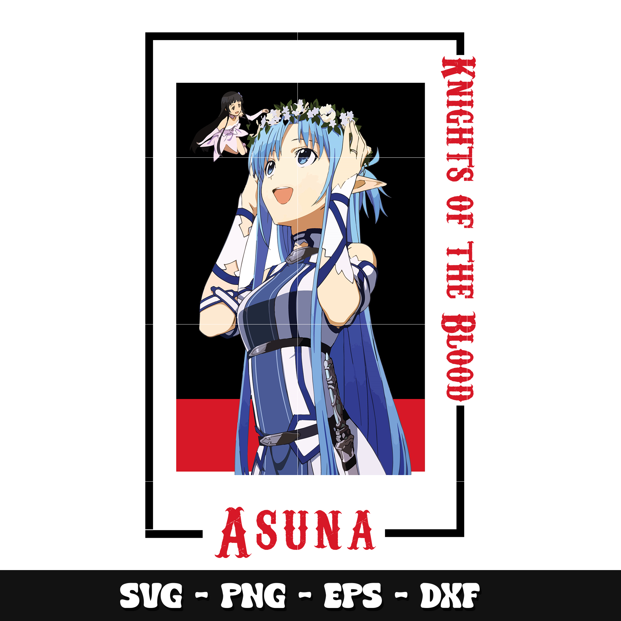 Asuna blue hair svg, Sword Art Online svg | Inspire Uplift