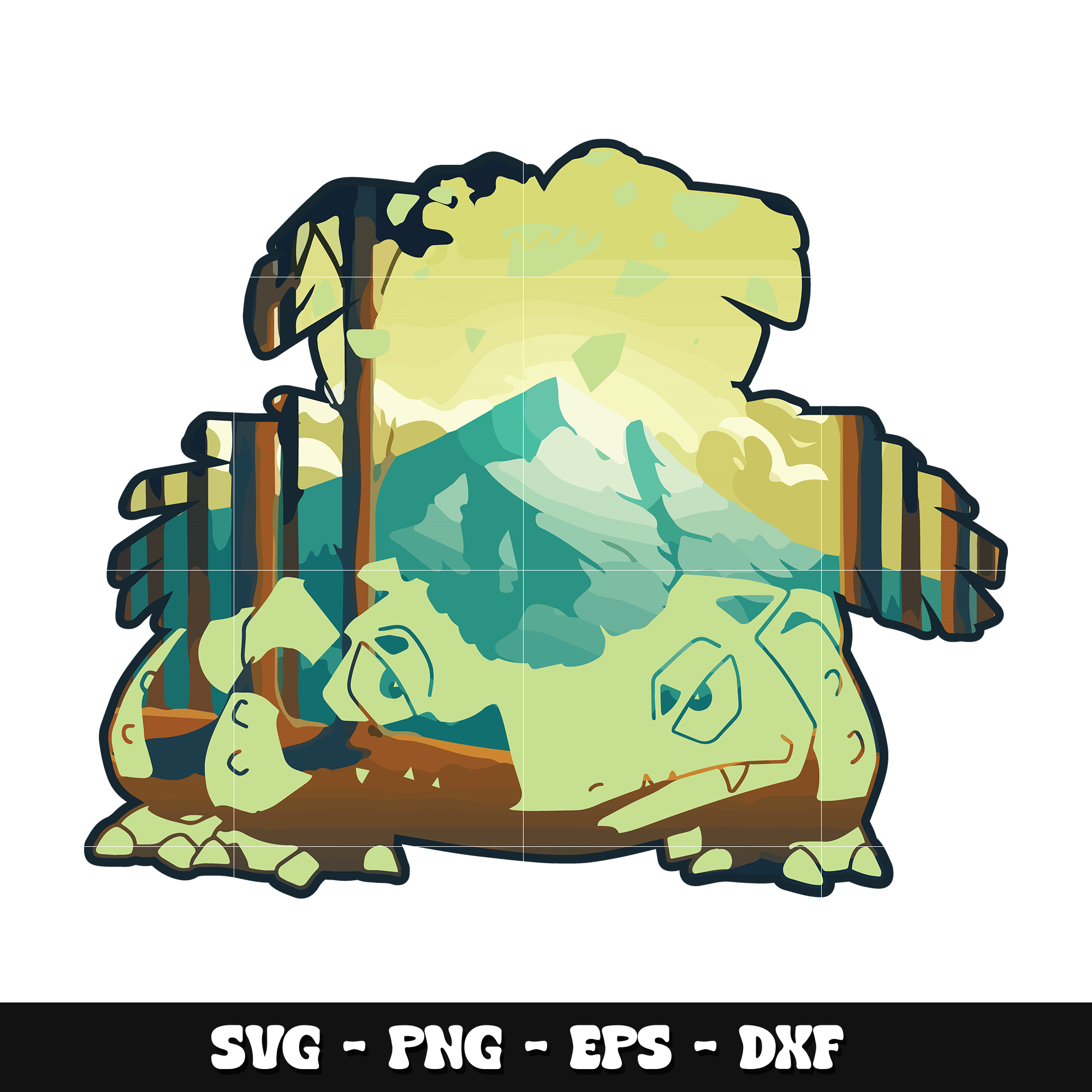 Bulbasaur evolution design svg, Pokemon anime svg | Inspire Uplift