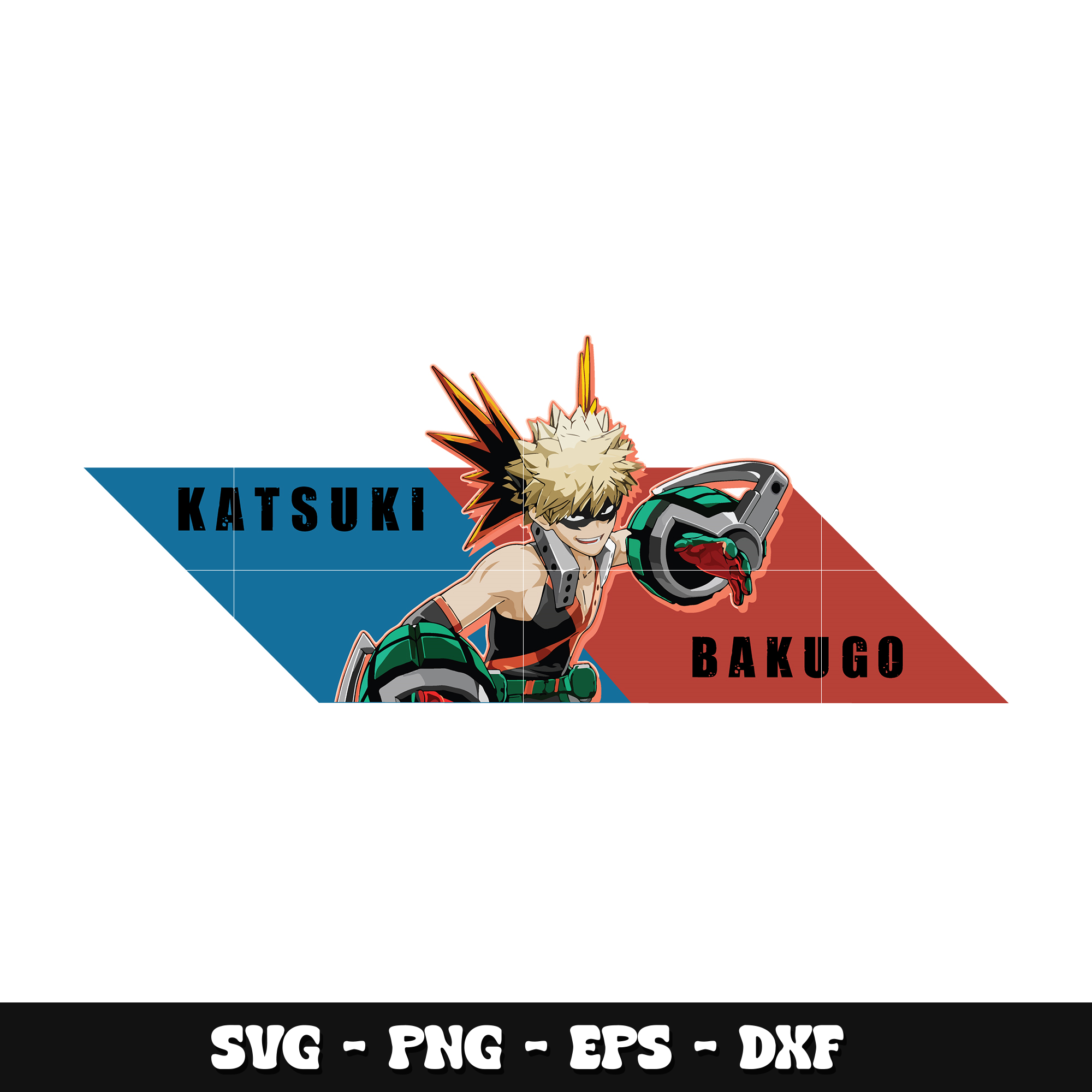 Katsuki Bakugou design svg, My hero academia svg | Inspire Uplift