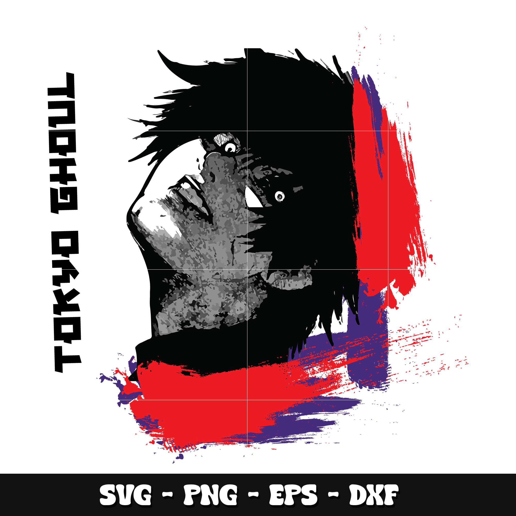 Ken Kaneki design svg, Tokyo ghoul svg | Inspire Uplift