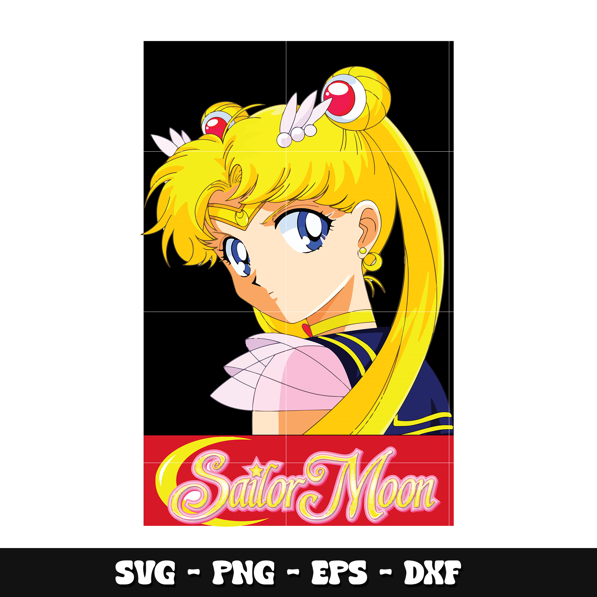 sailor moon face svg, Sailor Moon anime svg | Inspire Uplift