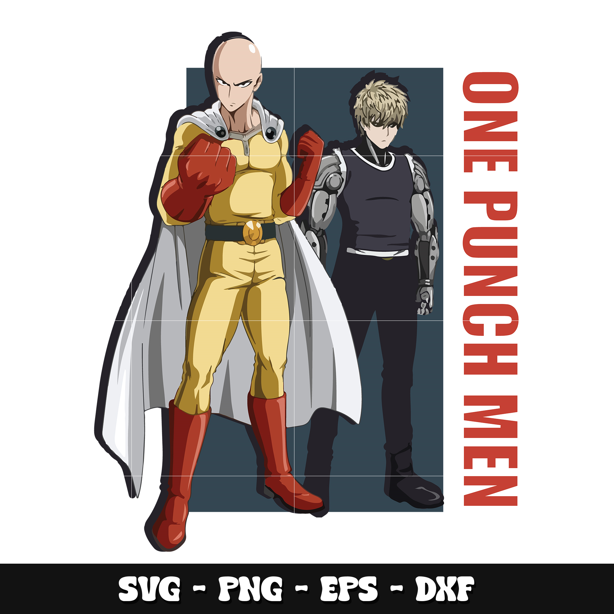 Saitama and genos svg, One punch svg - Inspire Uplift