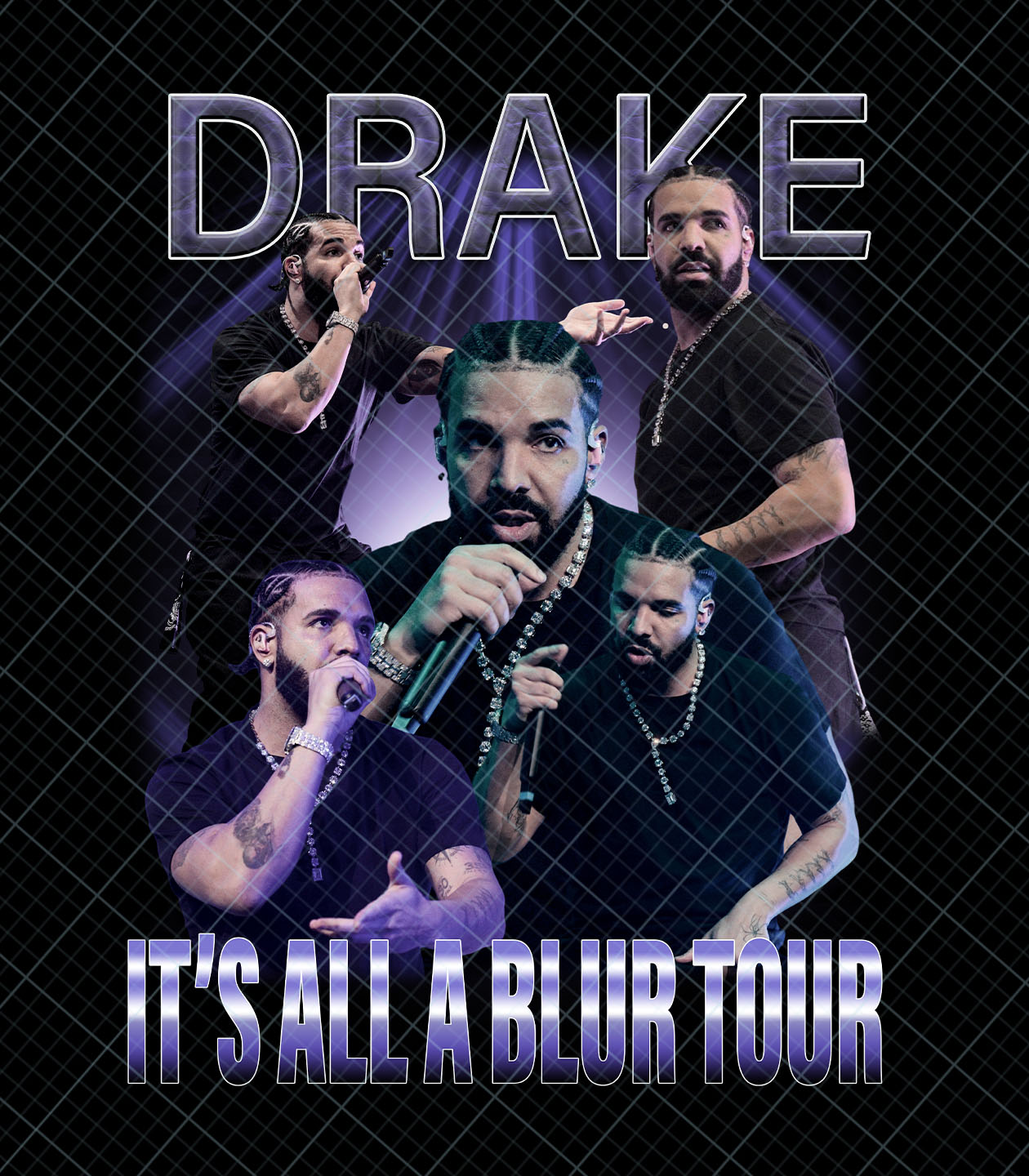 Drake Png, Retro Vintage Drake it's all a blur tour Music 20 | Inspire ...