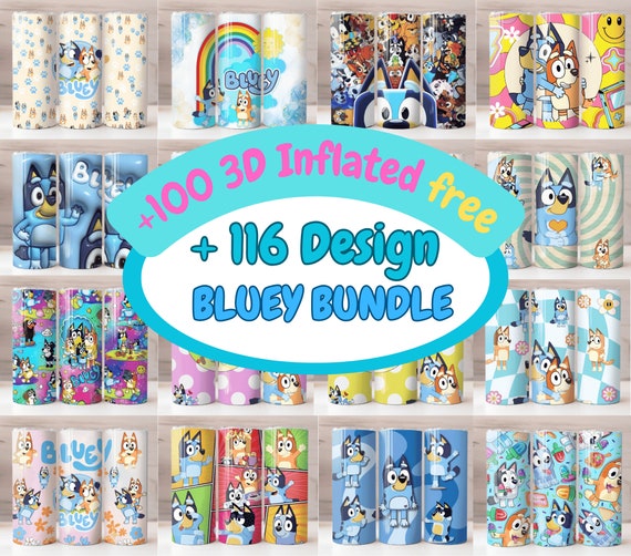 116 Blue Dog Tumbler Wrap Bundle, Instant Download 20oz Tumb | Inspire ...