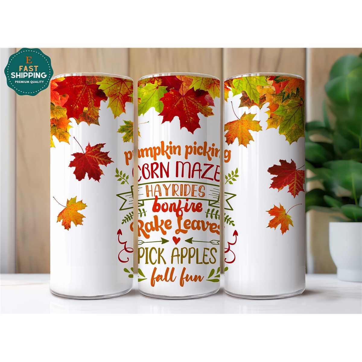 Fall Fun Tumbler, Fall To Go Cup, Corn Maze Apple Picking Tu | Inspire ...