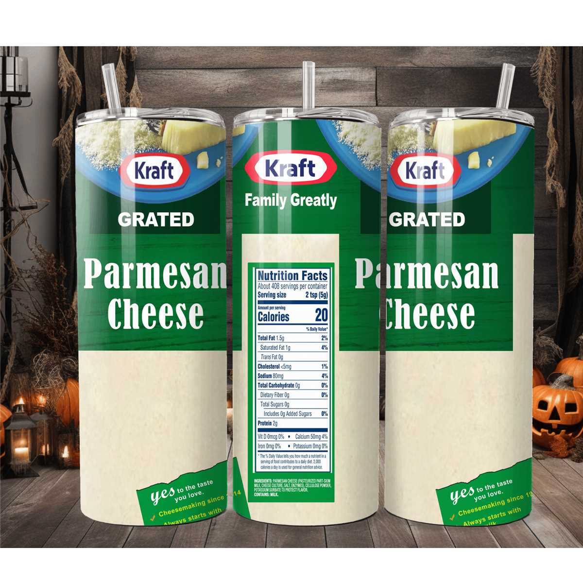 Kraft Parm Cheese 20 oz skinny tumbler | Inspire Uplift