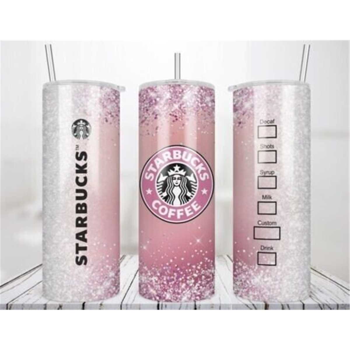 Starbucks Sparkle Glitter Coffee Starbuks Tumbler, 20oz Ski | Inspire ...