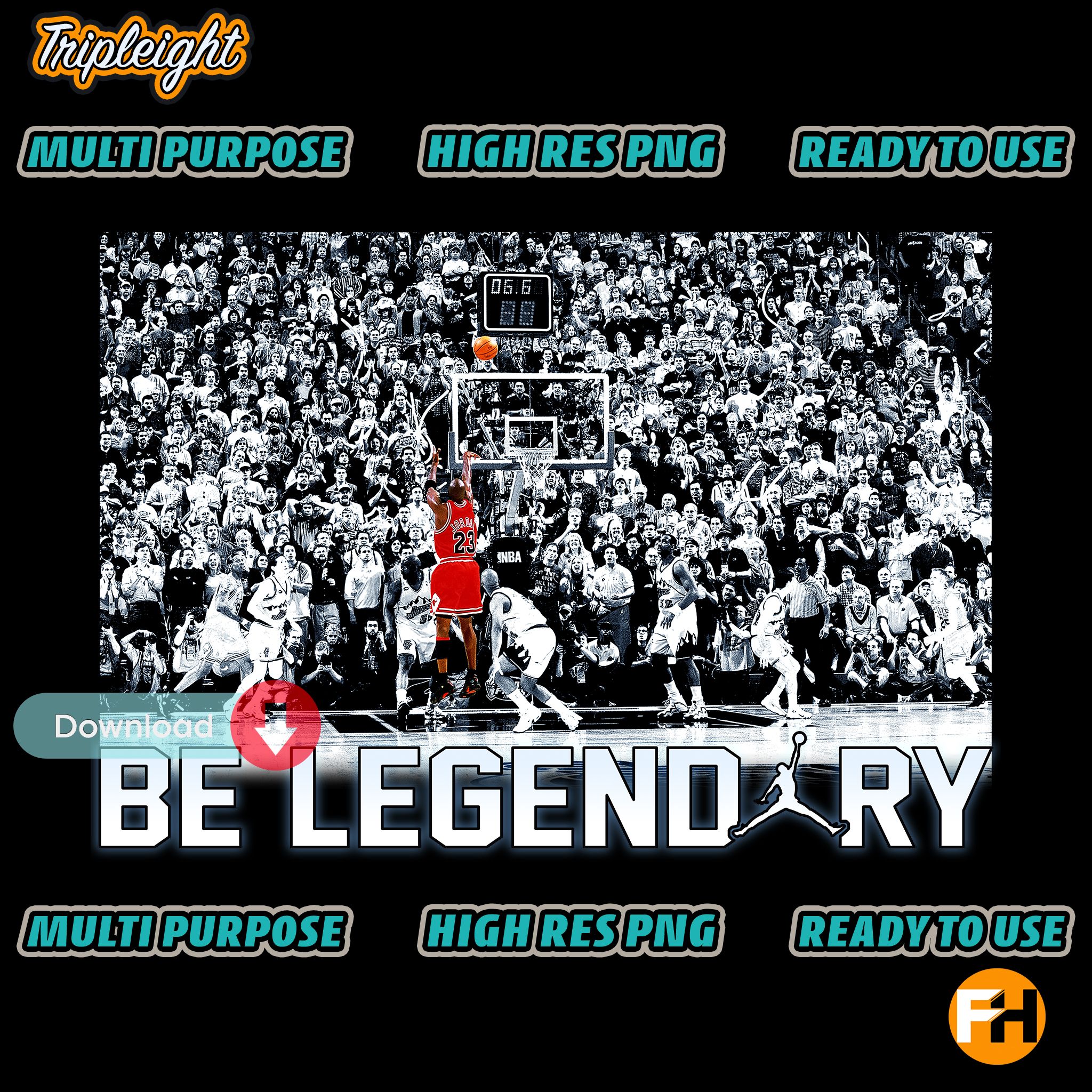 Michael Jordan Be Legendary '98 Final Shot Vintage Design Pn | Inspire ...