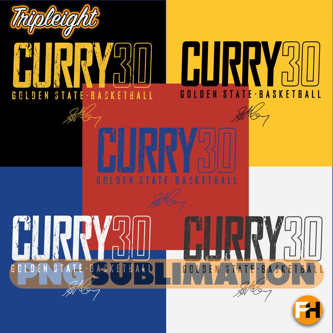 Steph Curry 30 Golden State Elite Text Art - 5 Variant Subli | Inspire ...