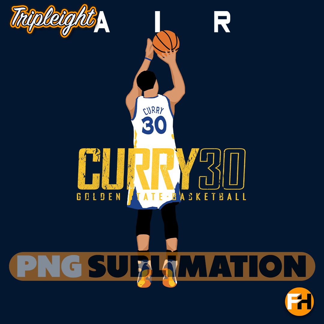 Golden State Steph Curry Basketball Sublimation PNG Digital | Inspire ...