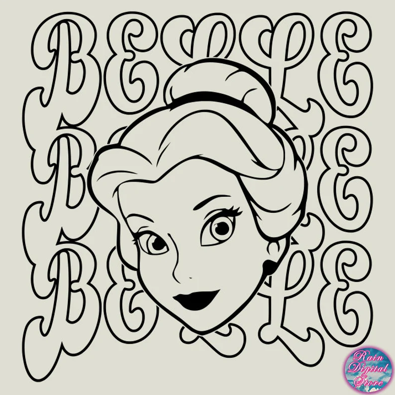 Retro Princess Bellee Svg Png Cricut, Bellee Svg, Bellee Vin - Inspire ...