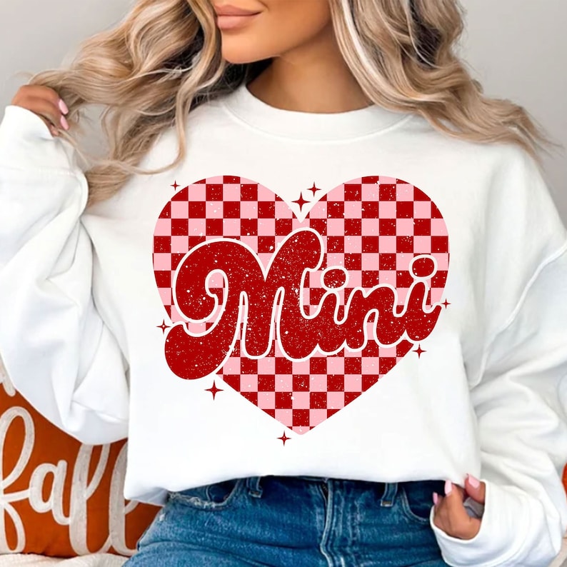 Mini Checkered Heart SVG PNG, Love Svg, Heart Svg, Valentine | Inspire ...