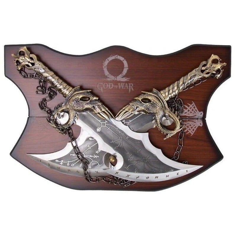 God of War Blades of Chaos Metal God of War Twin Blades of C | Inspire Uplift