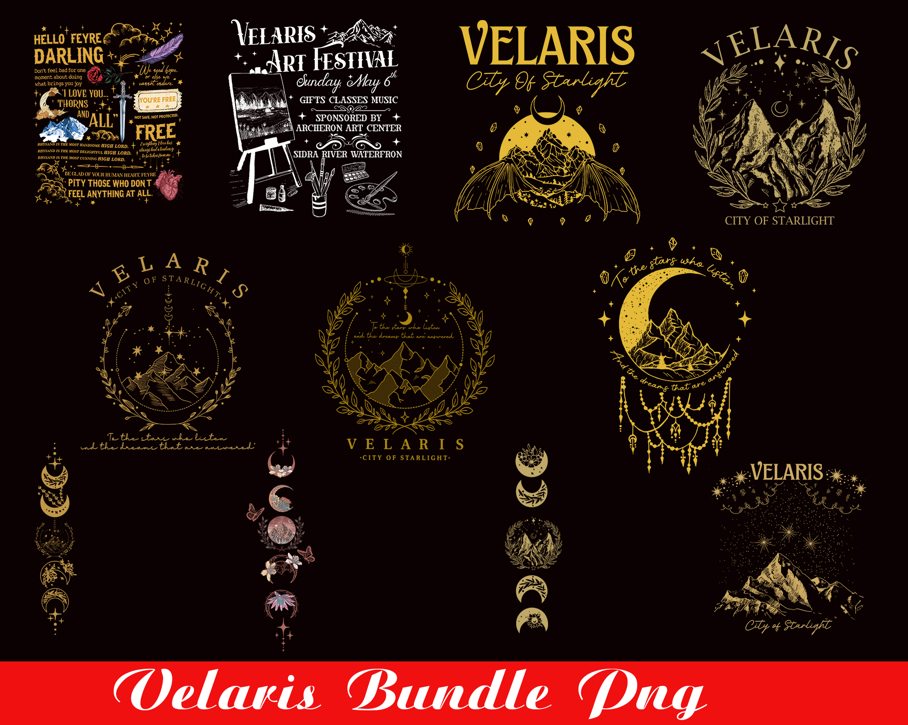 ACOTAR Velaris PNG Bundle, Velaris City Of Starlight ACOTAR | Inspire ...