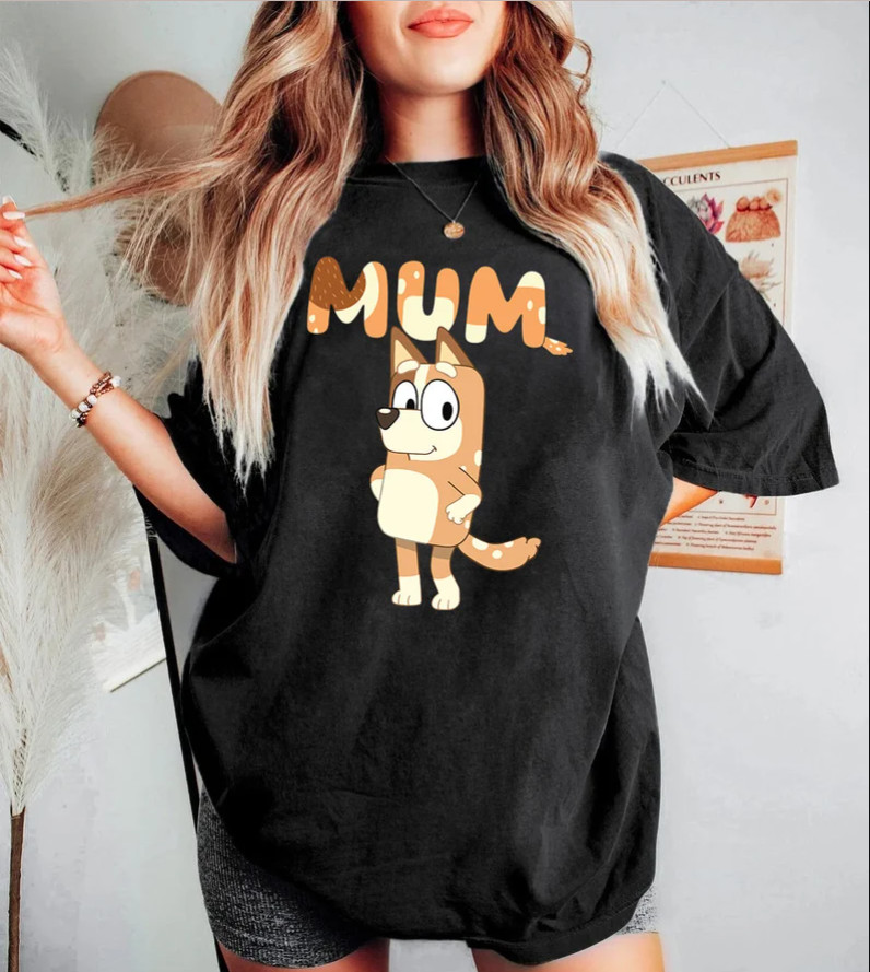 Bluey Mom Comfort Colors Shirt, Mum Bluey Birthday Party Com | Inspire ...