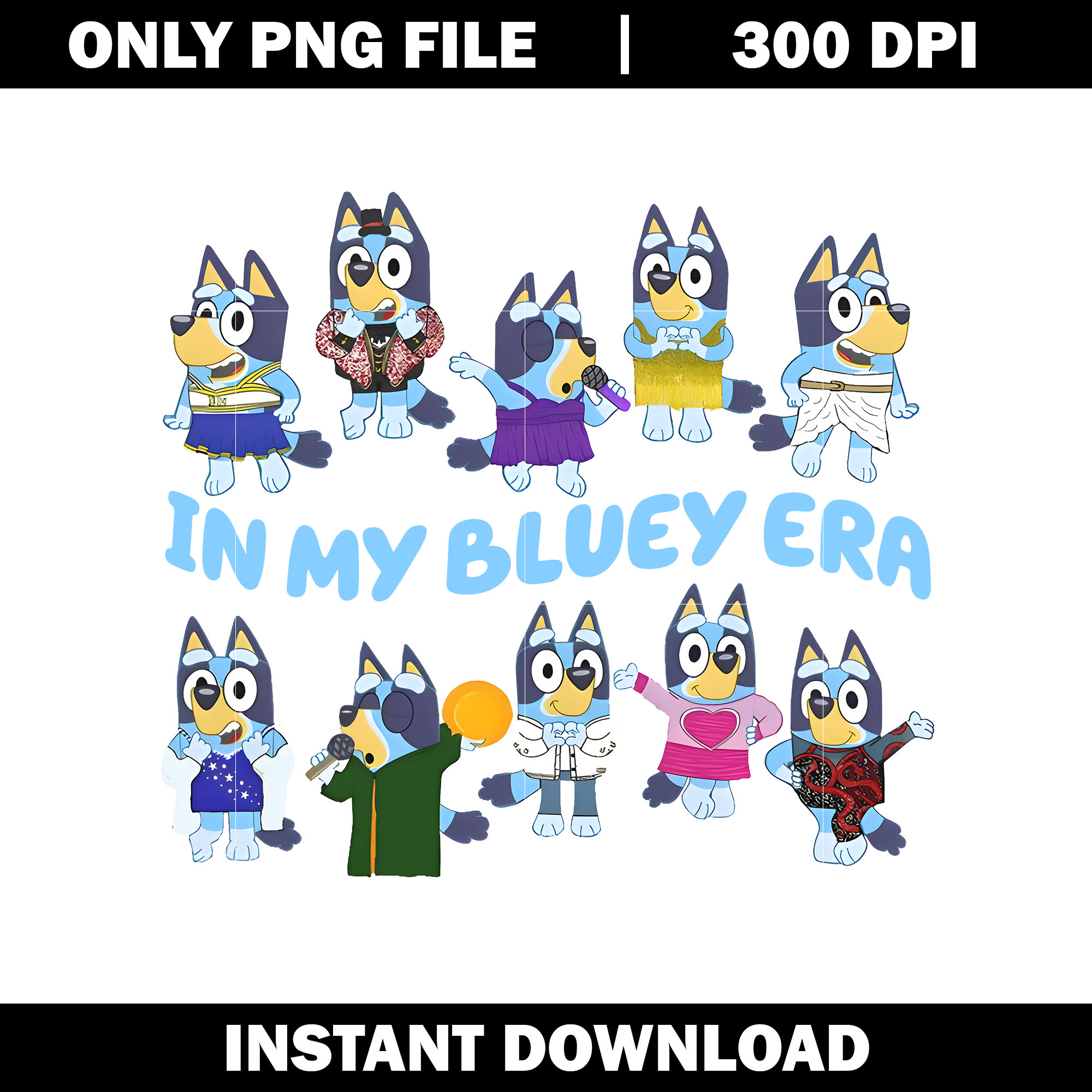 Birthday Party bluey Png, bluey cartoon png, logo file png, - Inspire ...