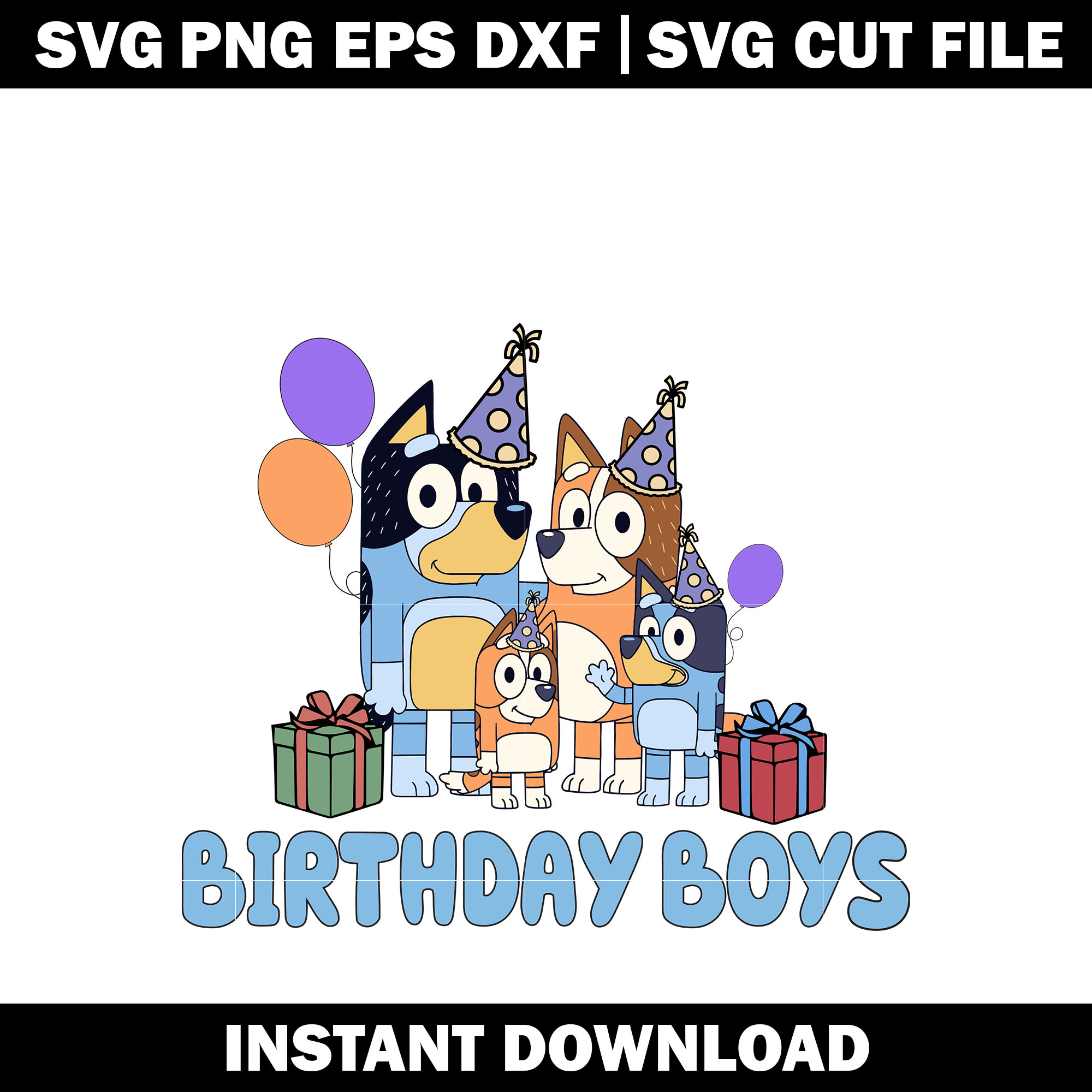 Happy Birthday Bluey svg, bluey cartoon svg, logo file svg, - Inspire ...