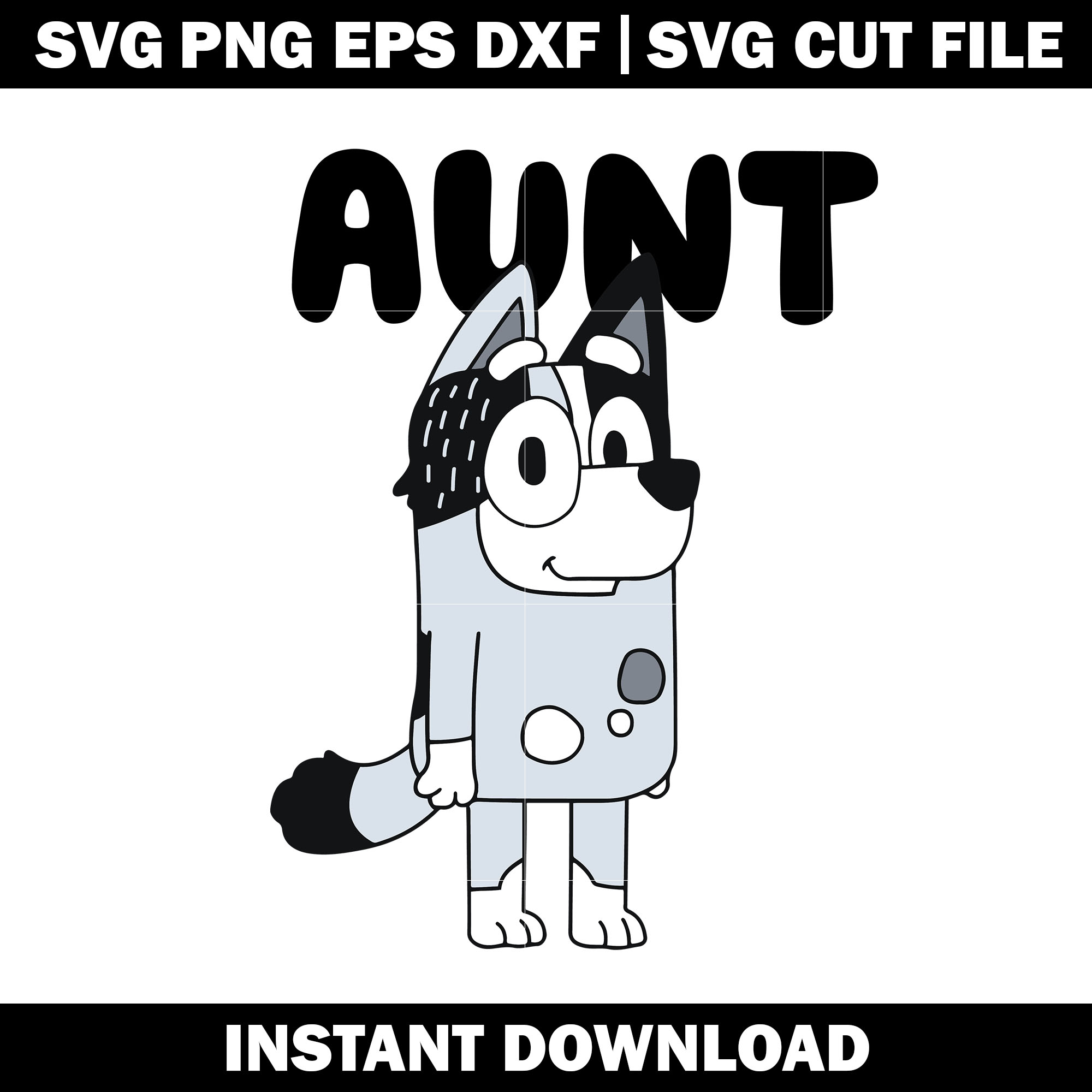 Bluey aunt Trixie SVG,luey cartoon svg, logo file svg, carto | Inspire ...