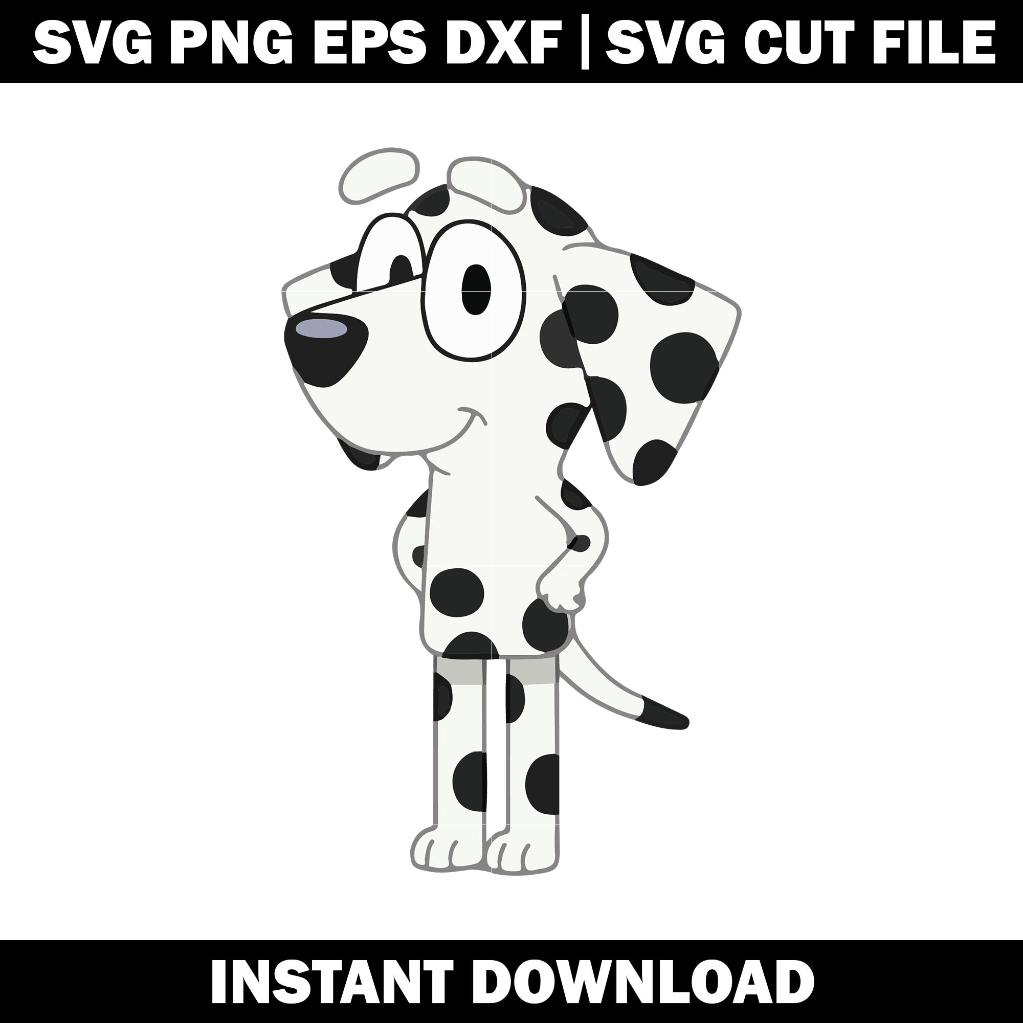 Chloe cartoon design svg, Bluey cartoon svg, logo file svg, - Inspire ...