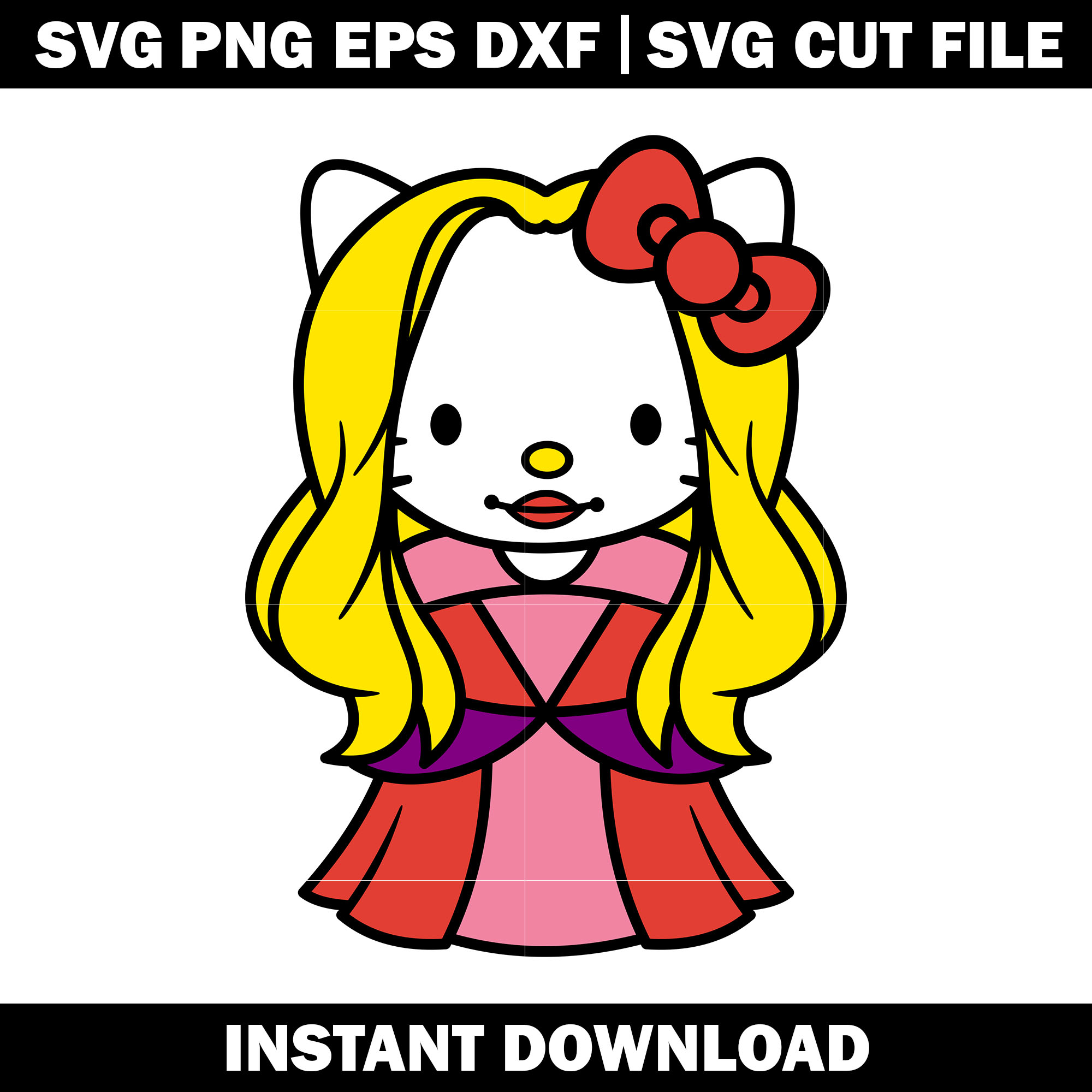 Hello Kitty Sarah Sanderson svg, Bluey cartoon svg, logo fil | Inspire ...