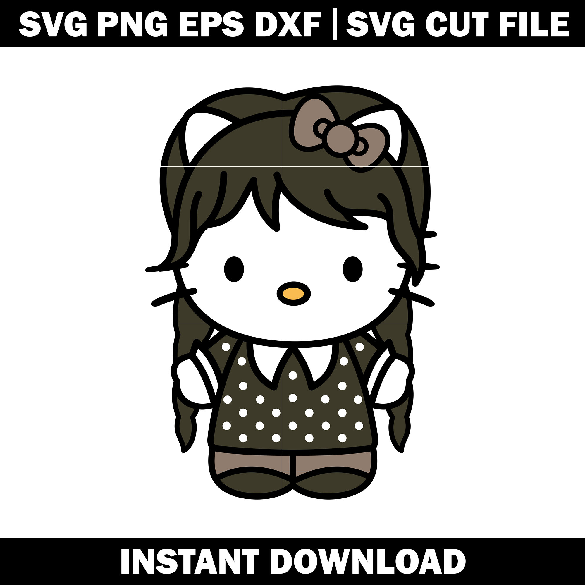 Hello Kitty Wednesday svg, Bluey cartoon svg, logo file svg, - Inspire ...