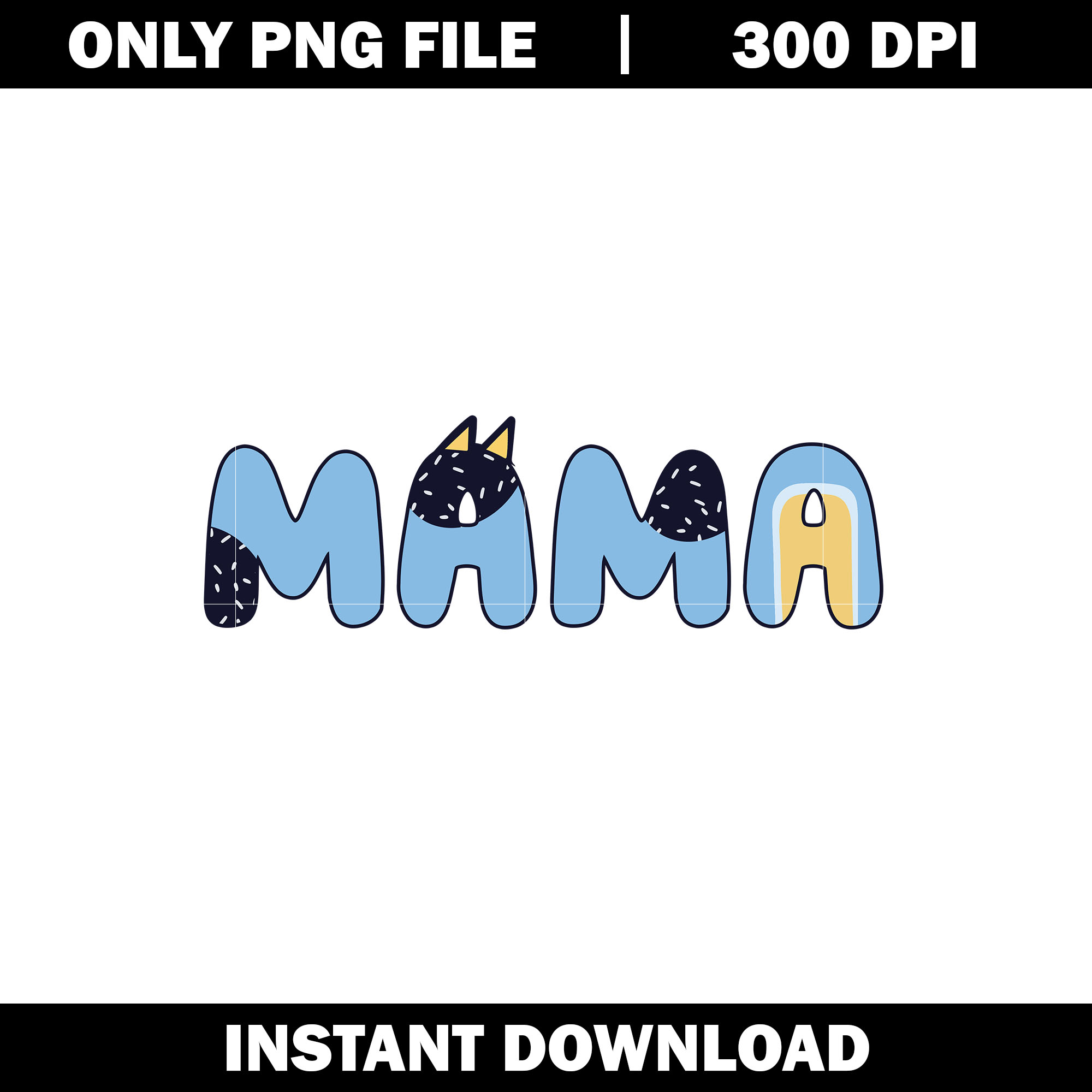 bluey mama cartoon png, Bluey cartoon png, logo file png, ca | Inspire ...