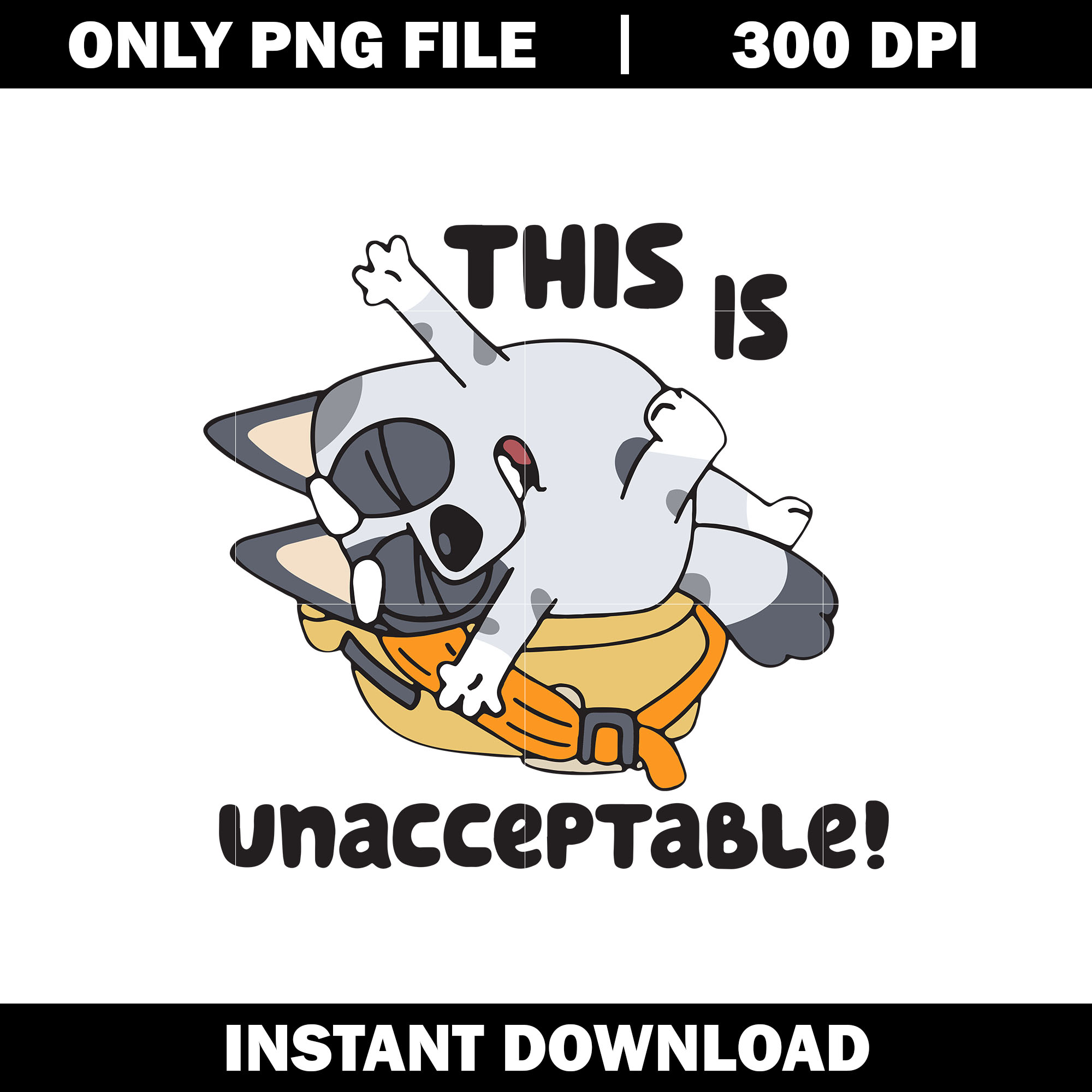 Unacceptable Bluey Png, Bluey Png, Bluey friends png, logo f | Inspire ...