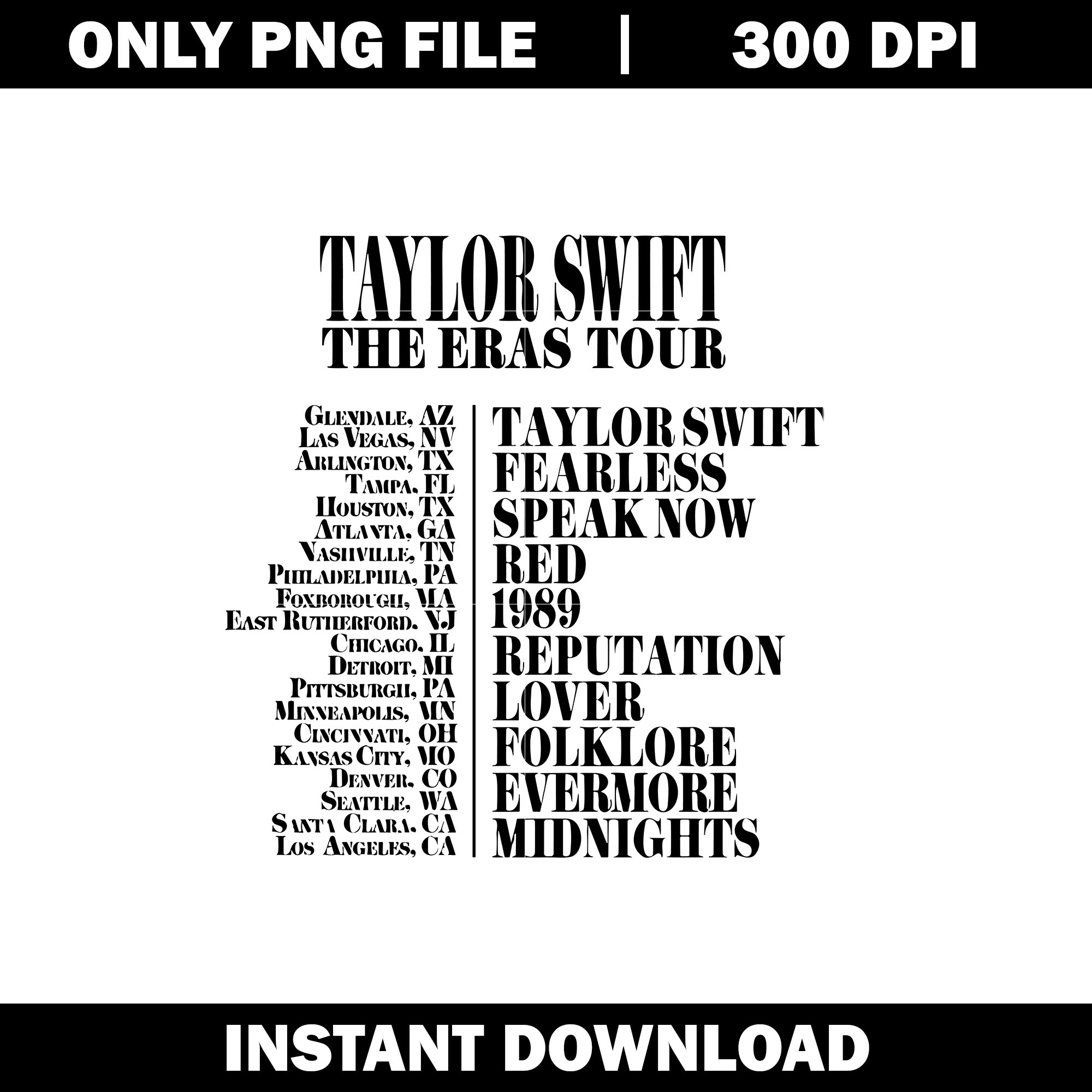 Vintage The Eras Tour png, taylor swift Png,cartoon png, log | Inspire ...