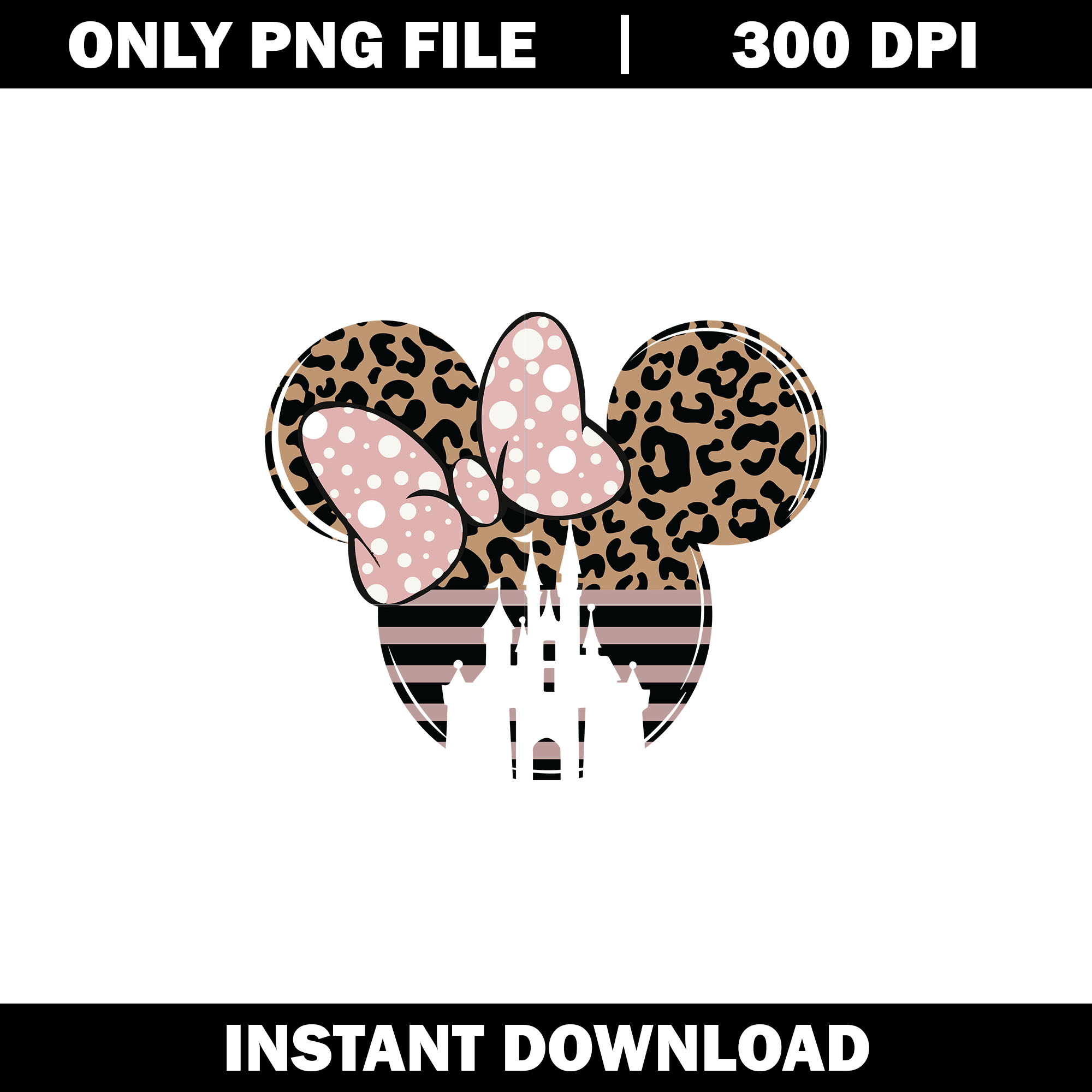 Minnie disney head png, disney png, logo shirt png, digital | Inspire ...