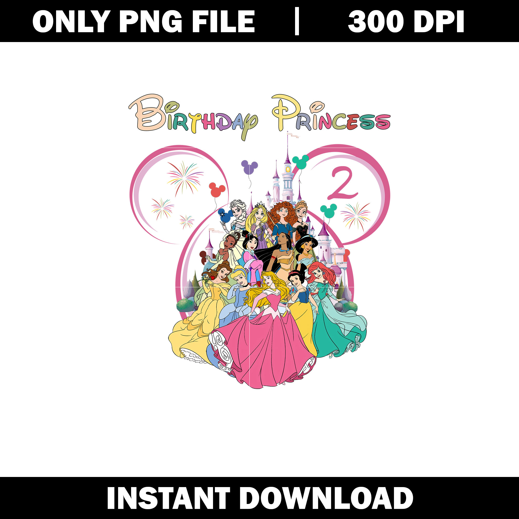 2nd Princess Aurora png, disney png, logo shirt png, digital | Inspire ...