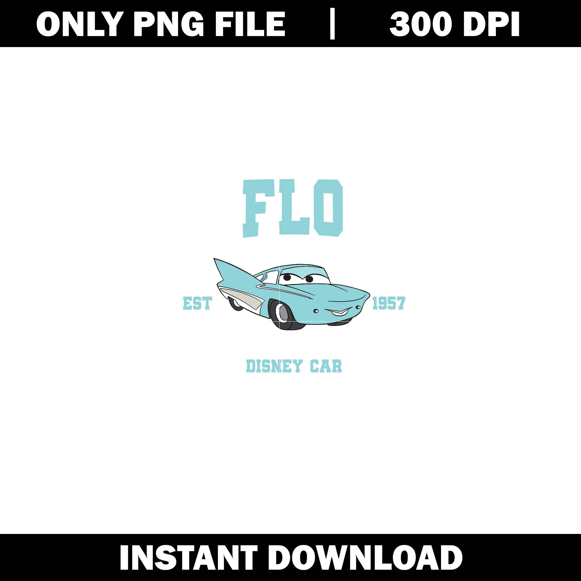 Flo Disney Cars Embroidery png, disney png, logo shirt png, | Inspire ...