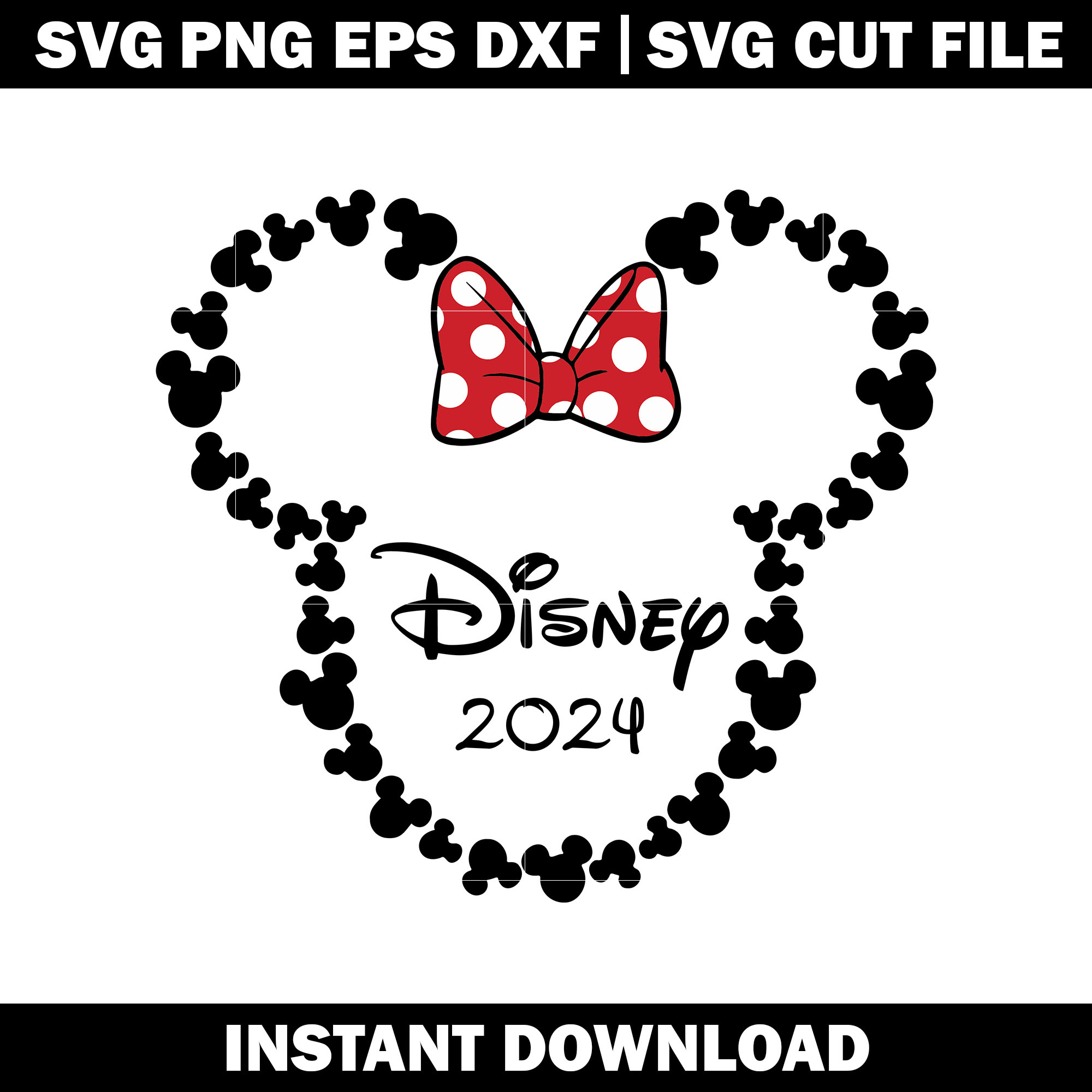 Disney 2024 Svg, Minnie mouse head svg, Disney vacation svg, | Inspire ...