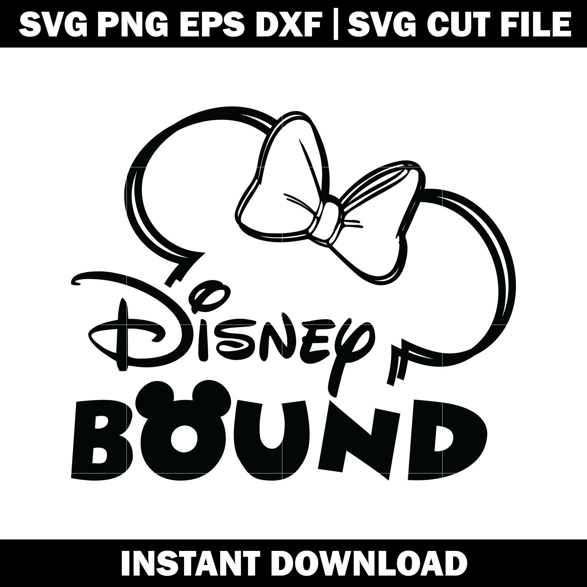Disney Bound svg, Minnie mouse head svg, Disney vacation svg - Inspire ...