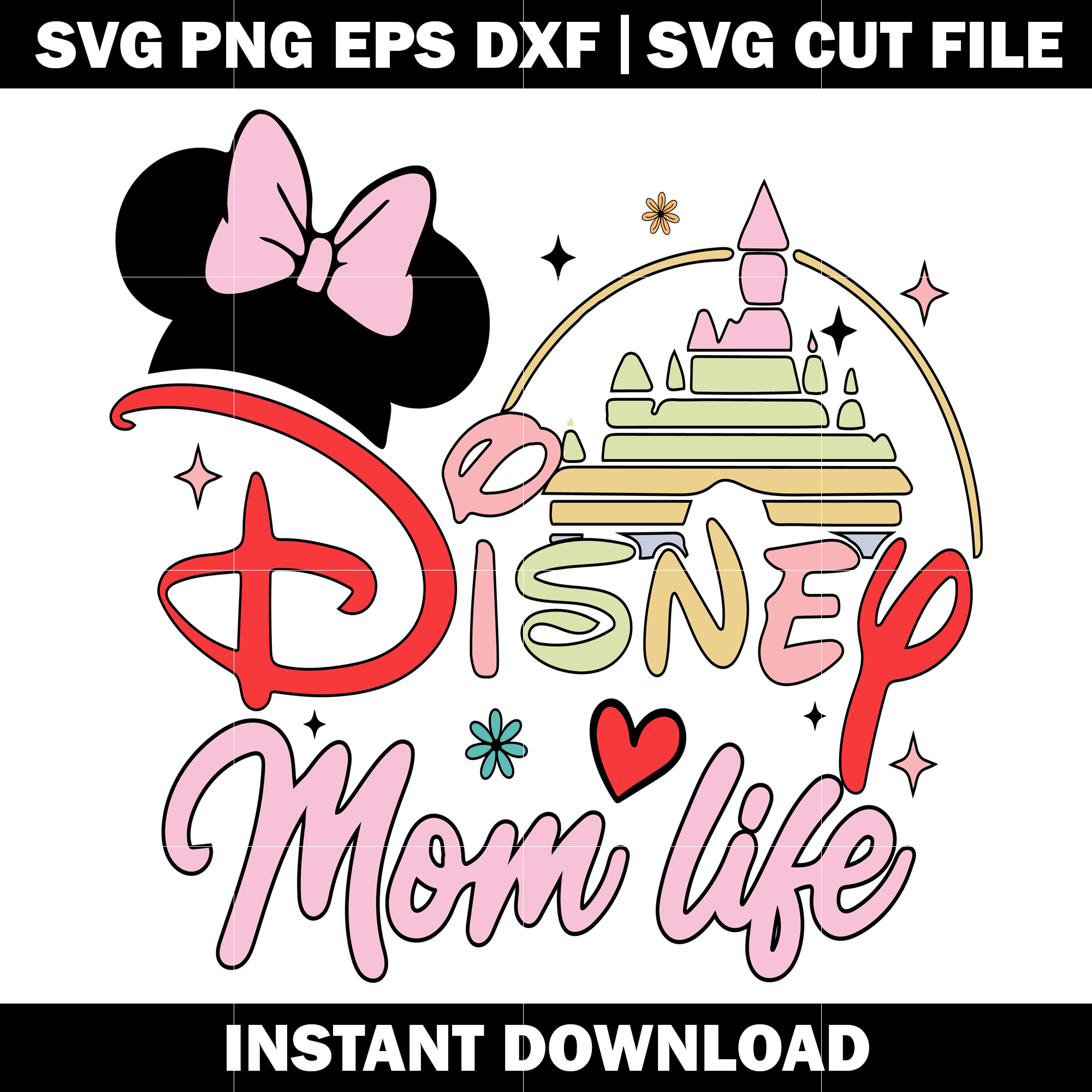 Disney mom life svg, Minnie mouse svg, Disney vacation svg, | Inspire ...