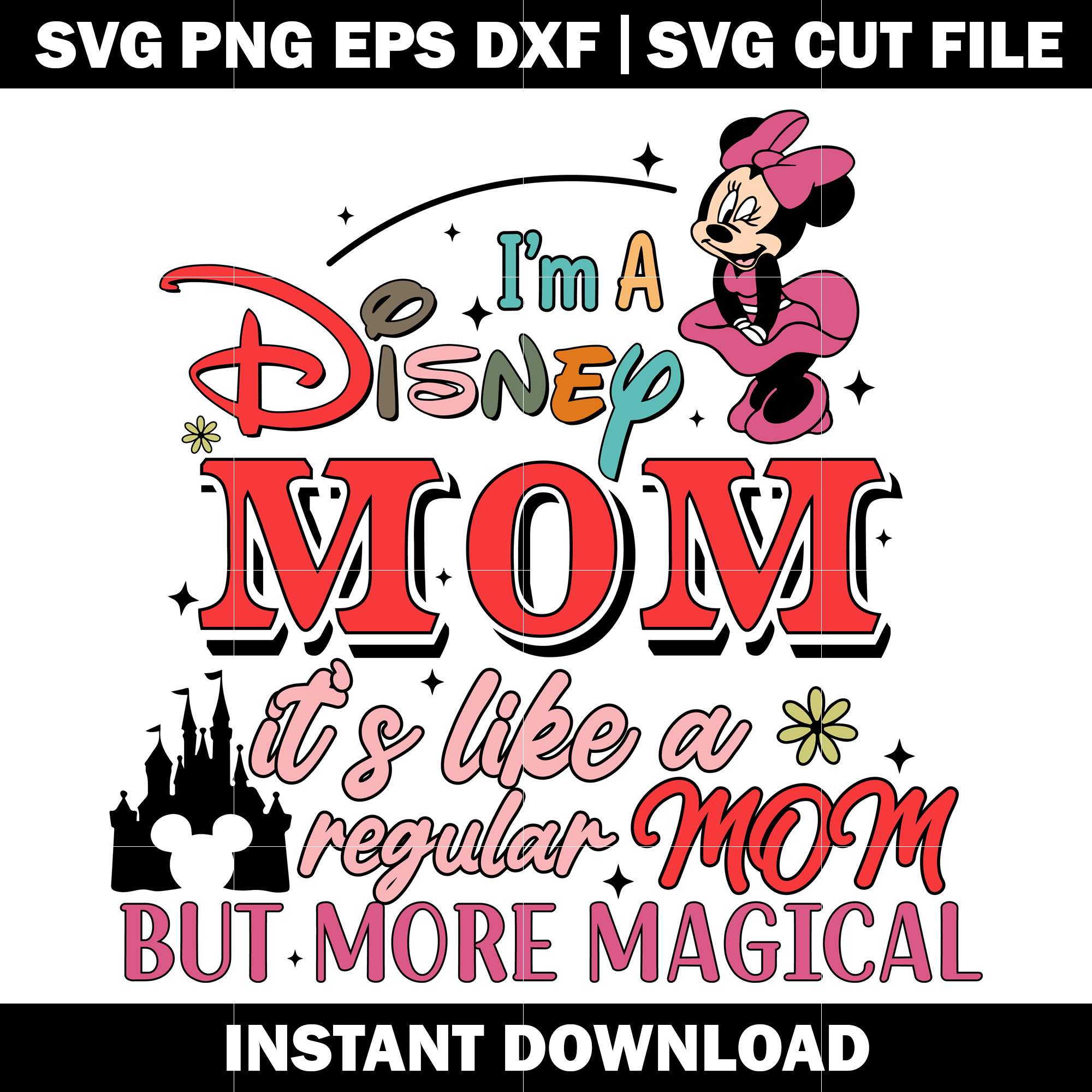 In a Disney mom svg, Minnie mouse svg, Disney vacation svg, | Inspire ...
