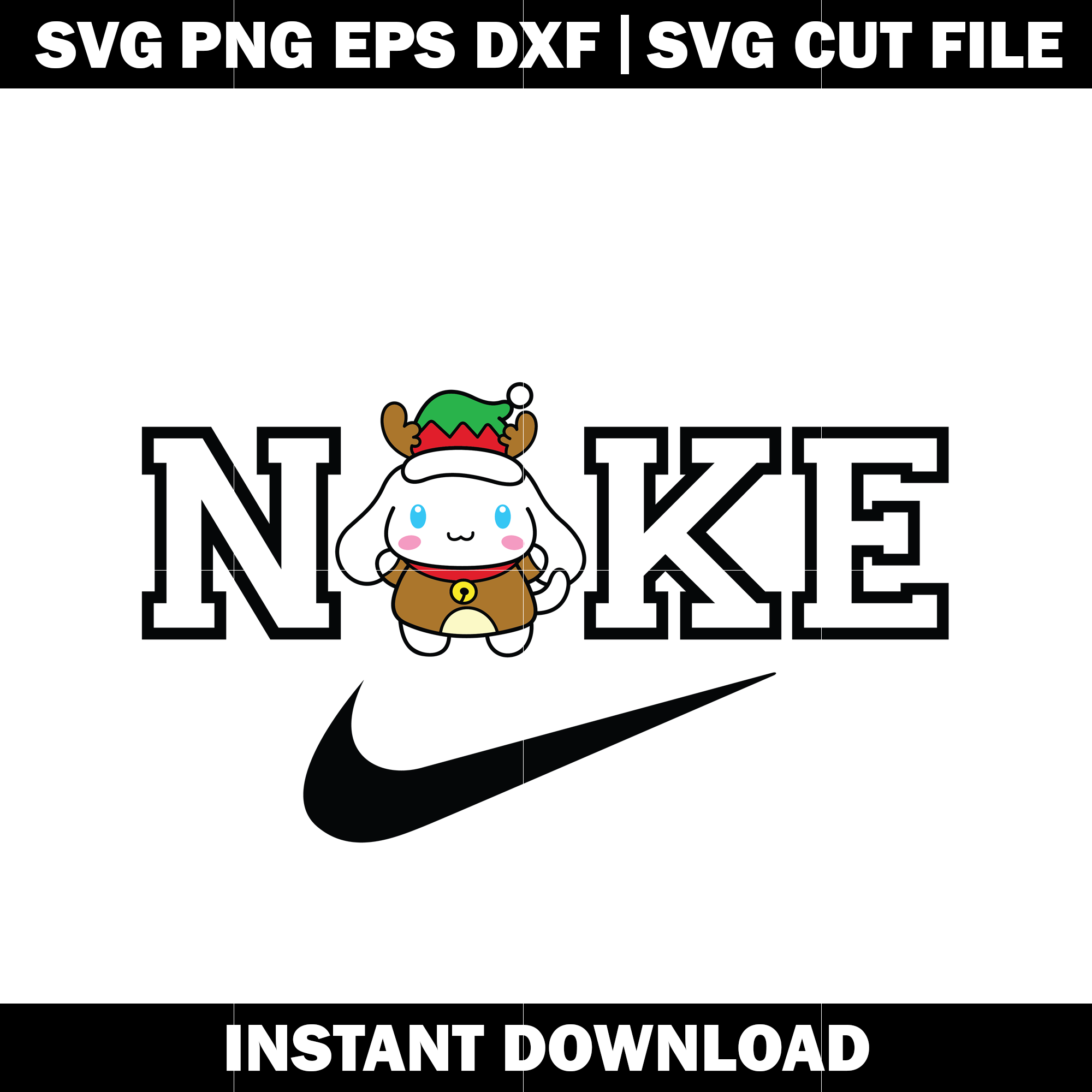Cinnamoroll Sanrio Nike svg, hello kitty svg, logo nike svg, | Inspire ...