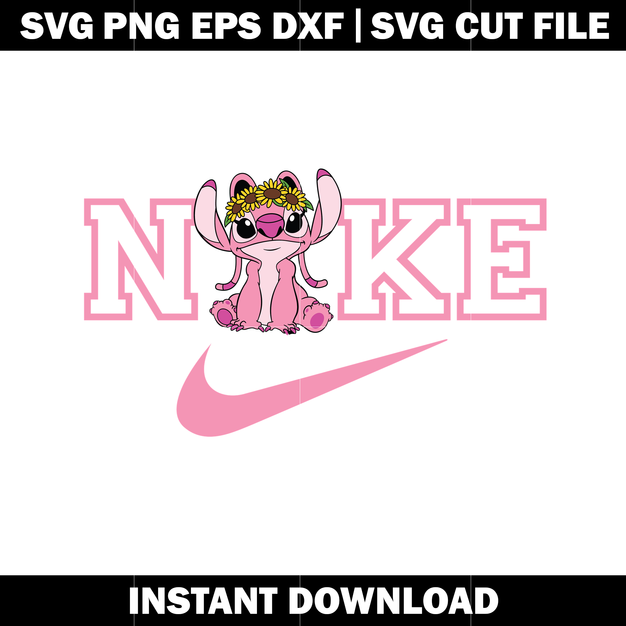 Nike Stitch Angel Pink svg, Angel Pink svg, Logo Brand svg, | Inspire ...