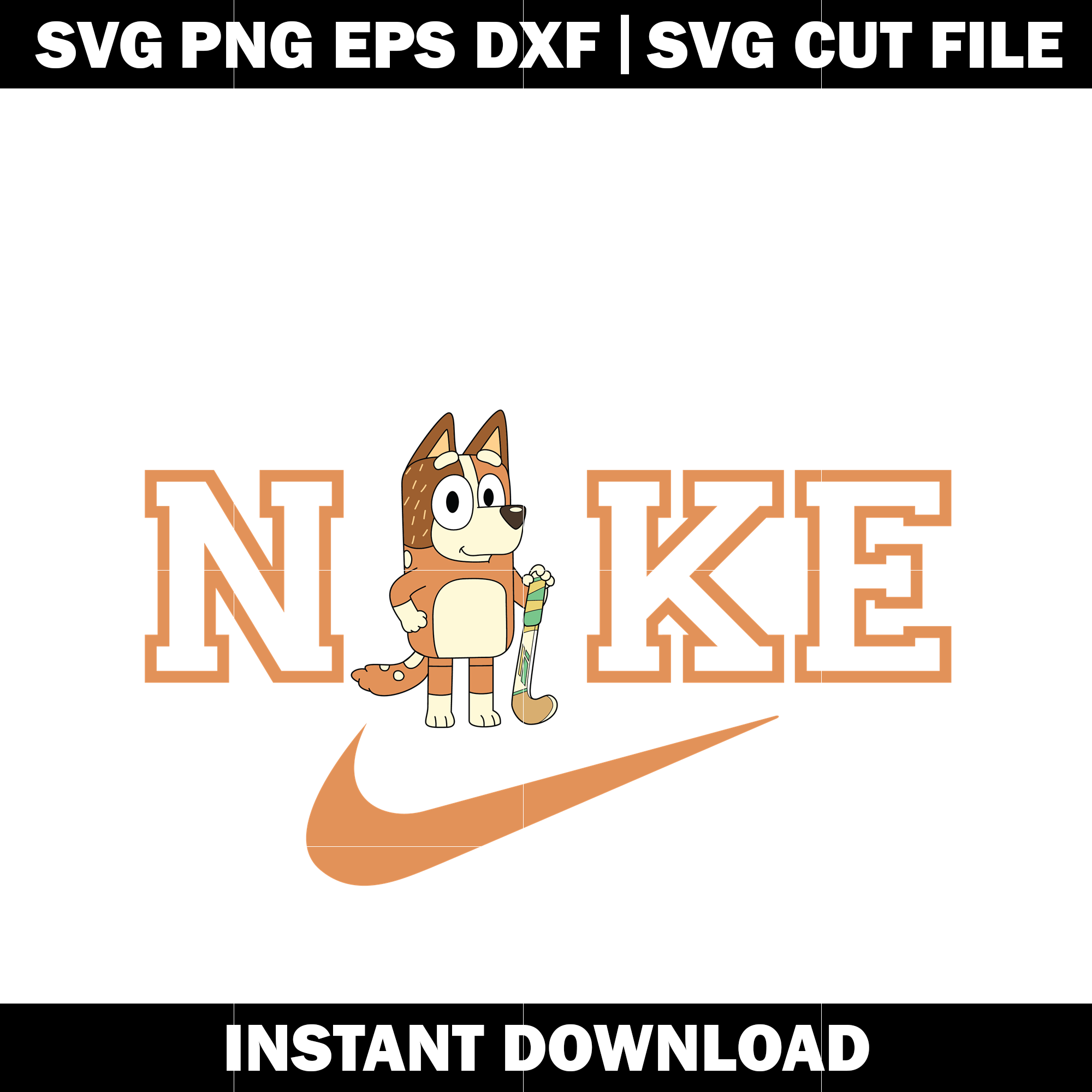 Bluey Chilli Nike svg, Bluey Chilli svg, Logo Brand svg, car | Inspire ...