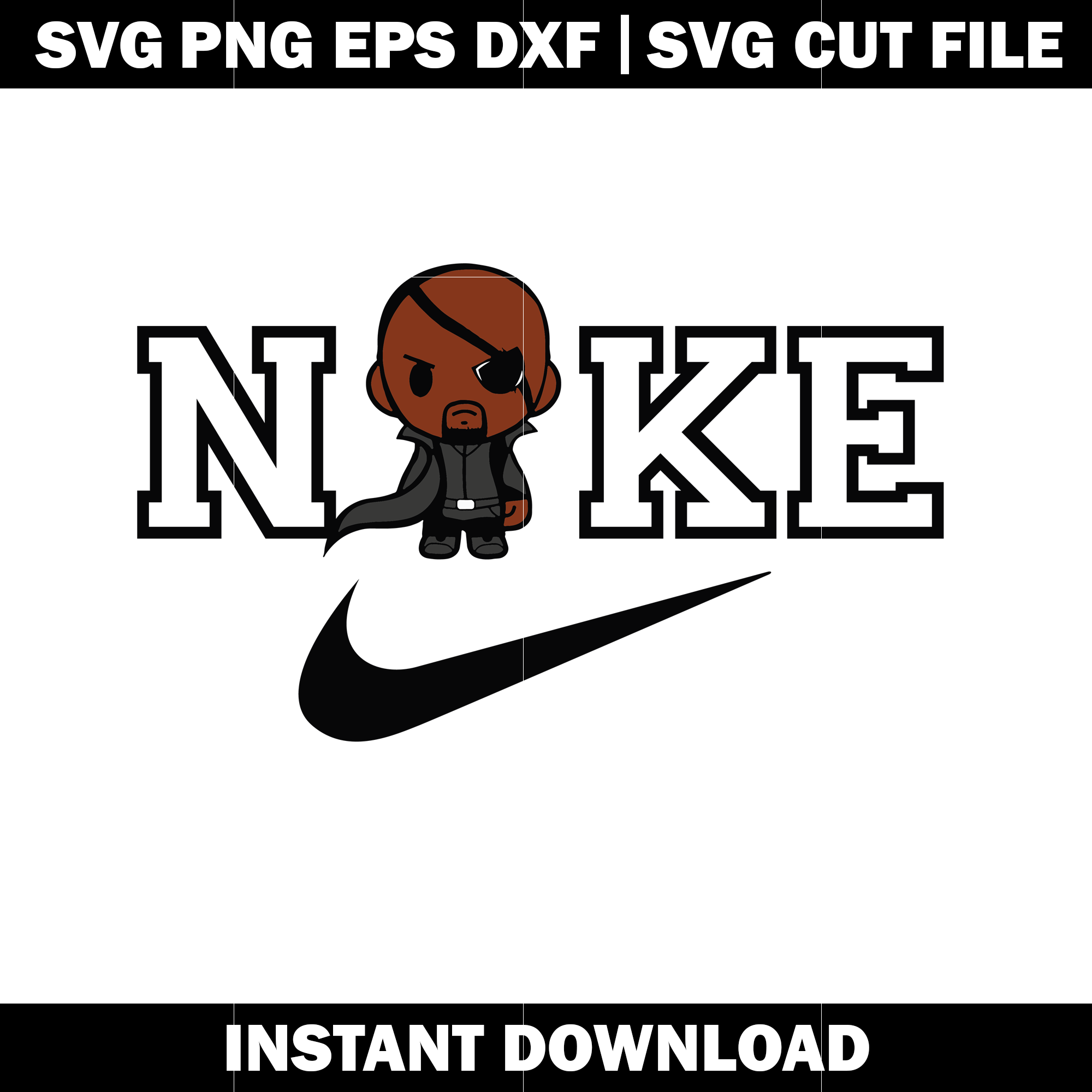 Fury Iron Man Art nike svg, Fury Iron Man svg, Logo Brand sv - Inspire ...