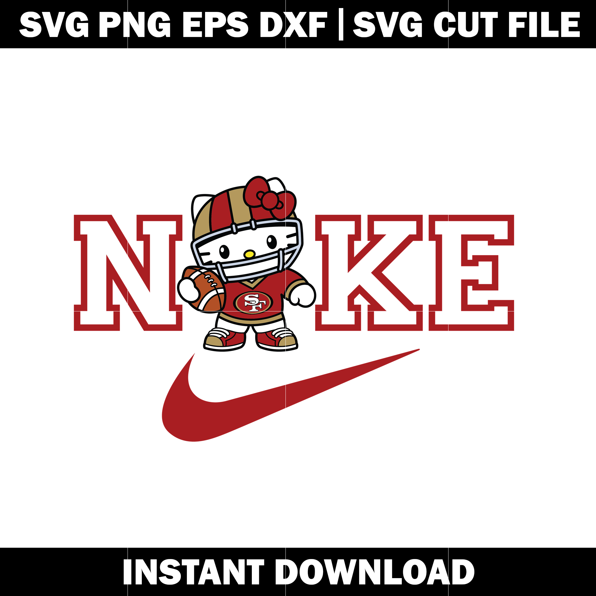 Hello Kitty San nike svg, Hello Kitty svg, Logo Brand svg, c | Inspire ...