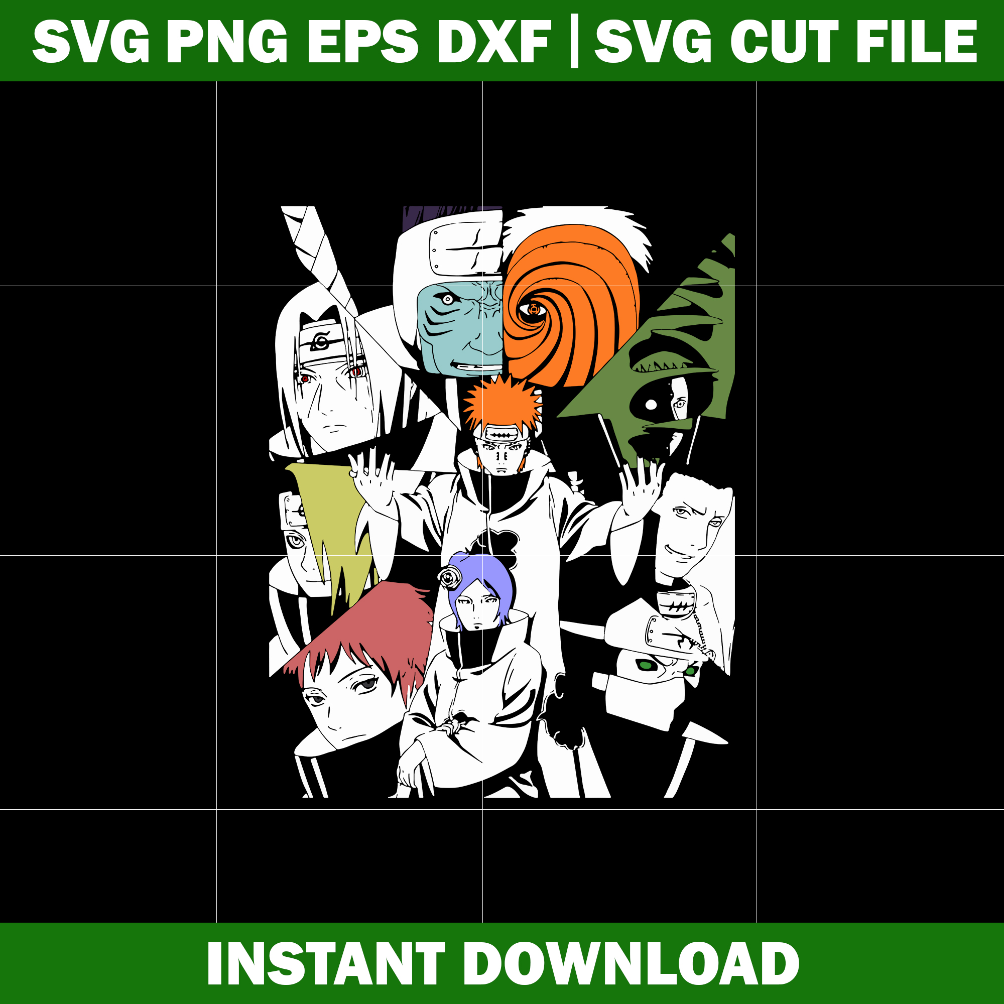 Akatsuki svg, The Whirlwind Adventure svg, anime svg, logo s - Inspire ...