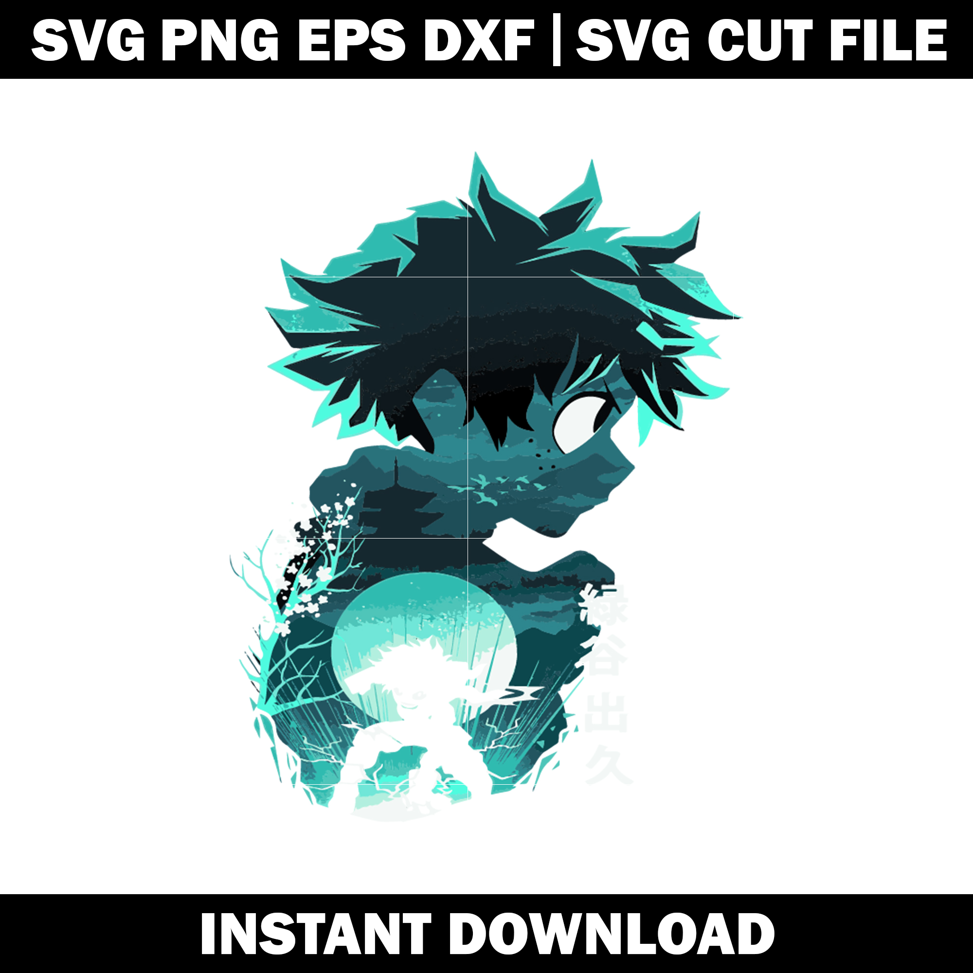 Izuku Midoriya anime Svg, anime svg, logo shirt svg, logo de | Inspire ...