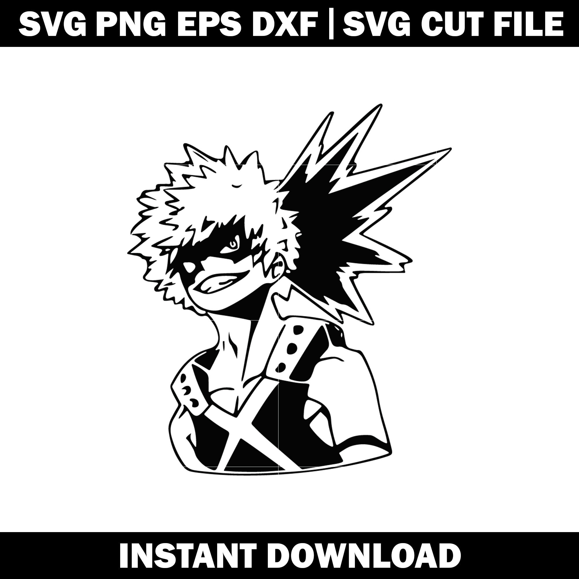 Katsuki Bakugou Svg, My Hero Academia Anime svg, logo shirt - Inspire ...